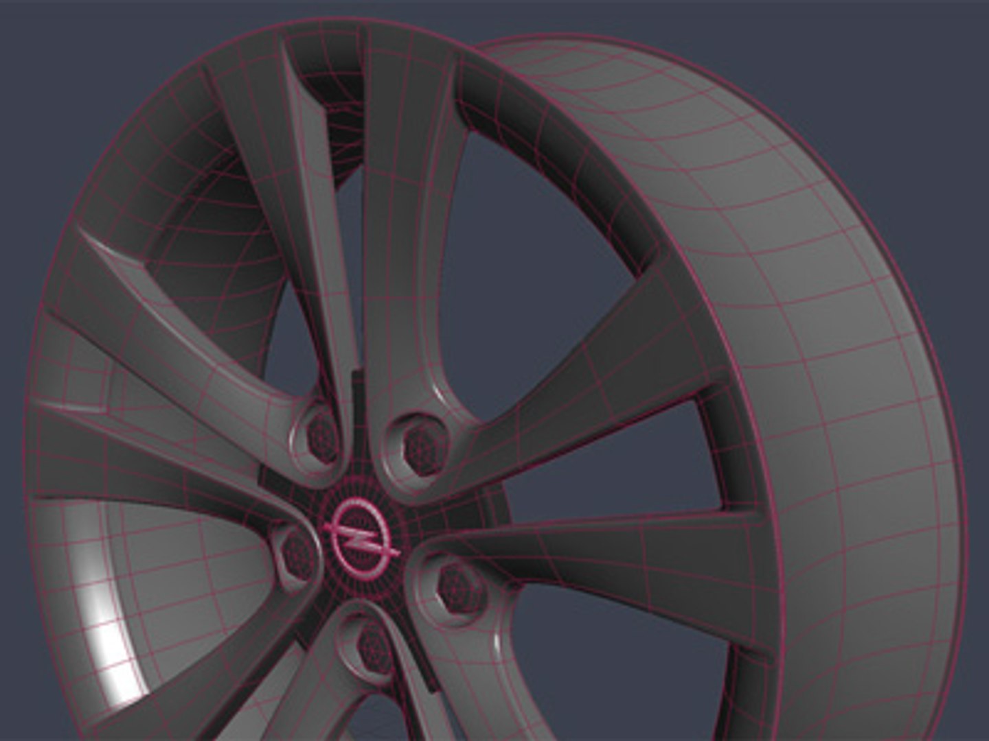 opel wheel rim insignia 3d model