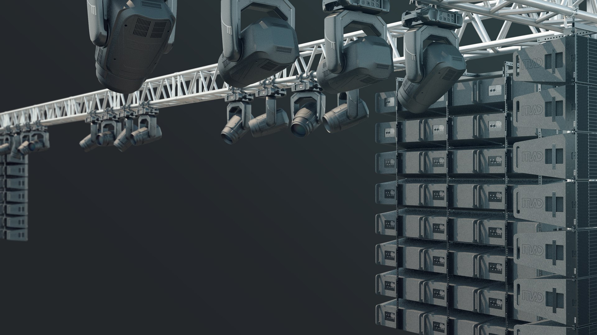 3D Interior Concert Stage - TurboSquid 1501588