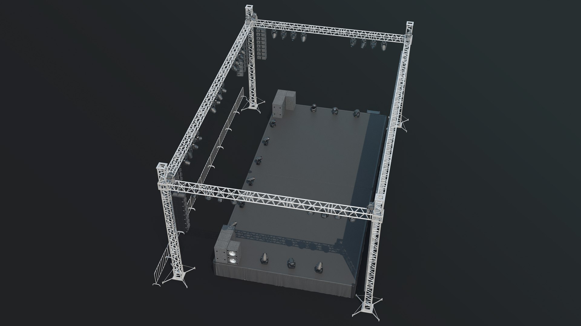 3D Interior Concert Stage - TurboSquid 1501588