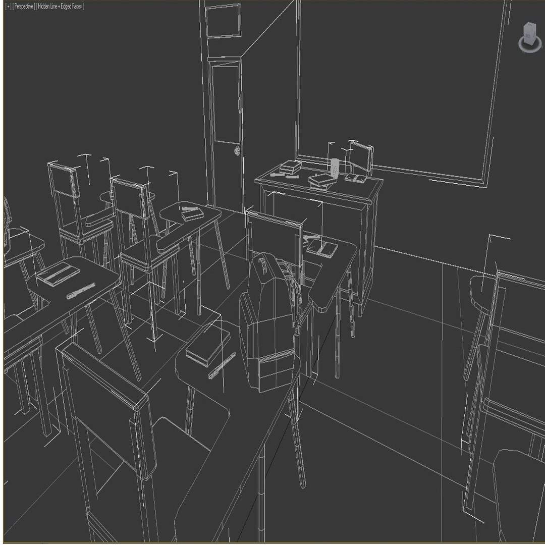 Classroom Interior Design 3d Max