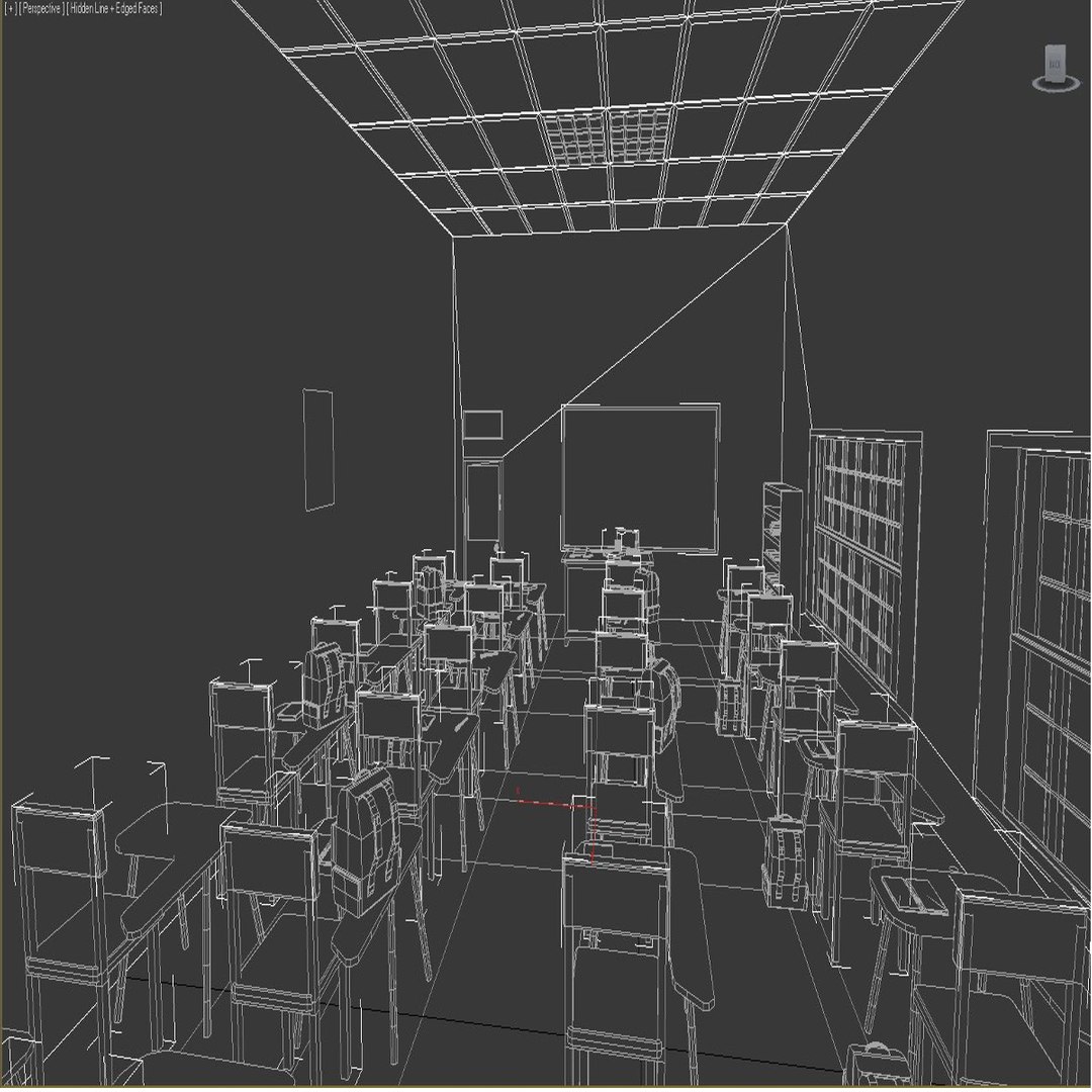 Classroom Interior Design 3d Max
