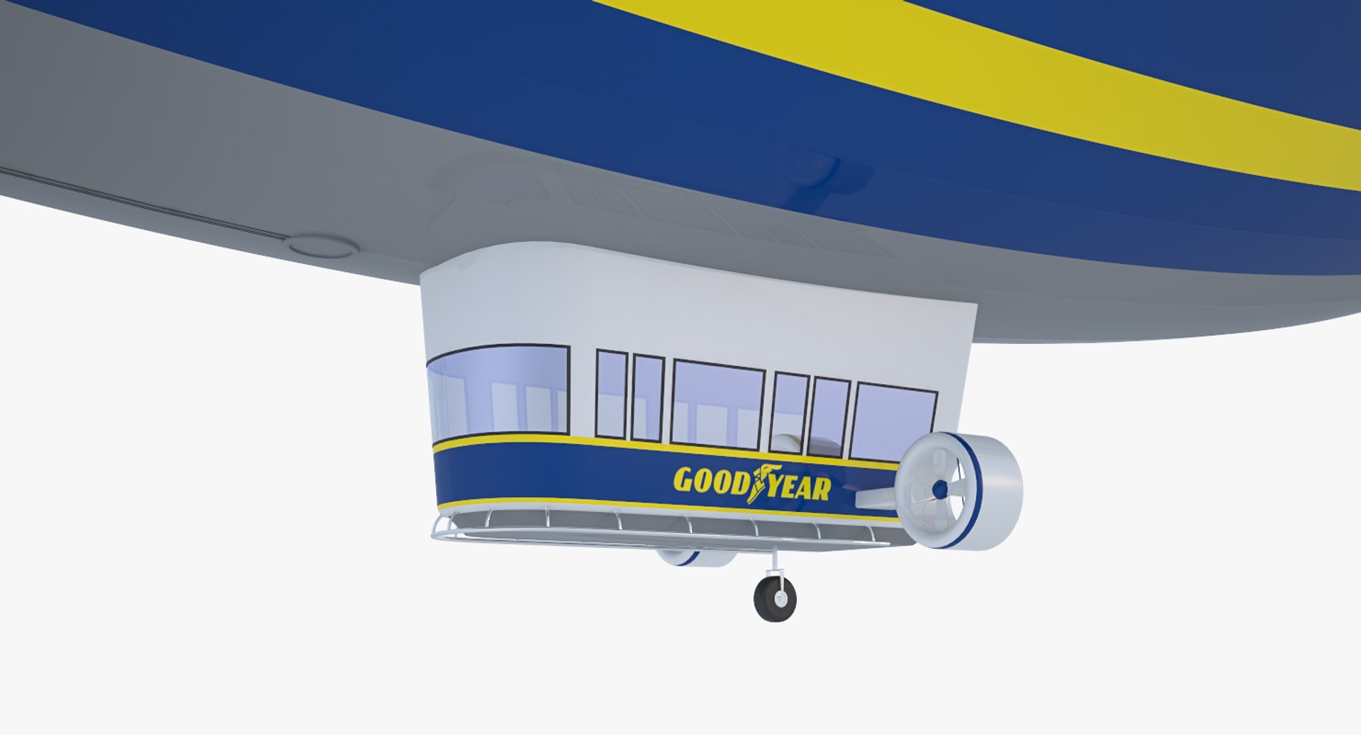 Good Year Blimp - Model - TurboSquid 1206468