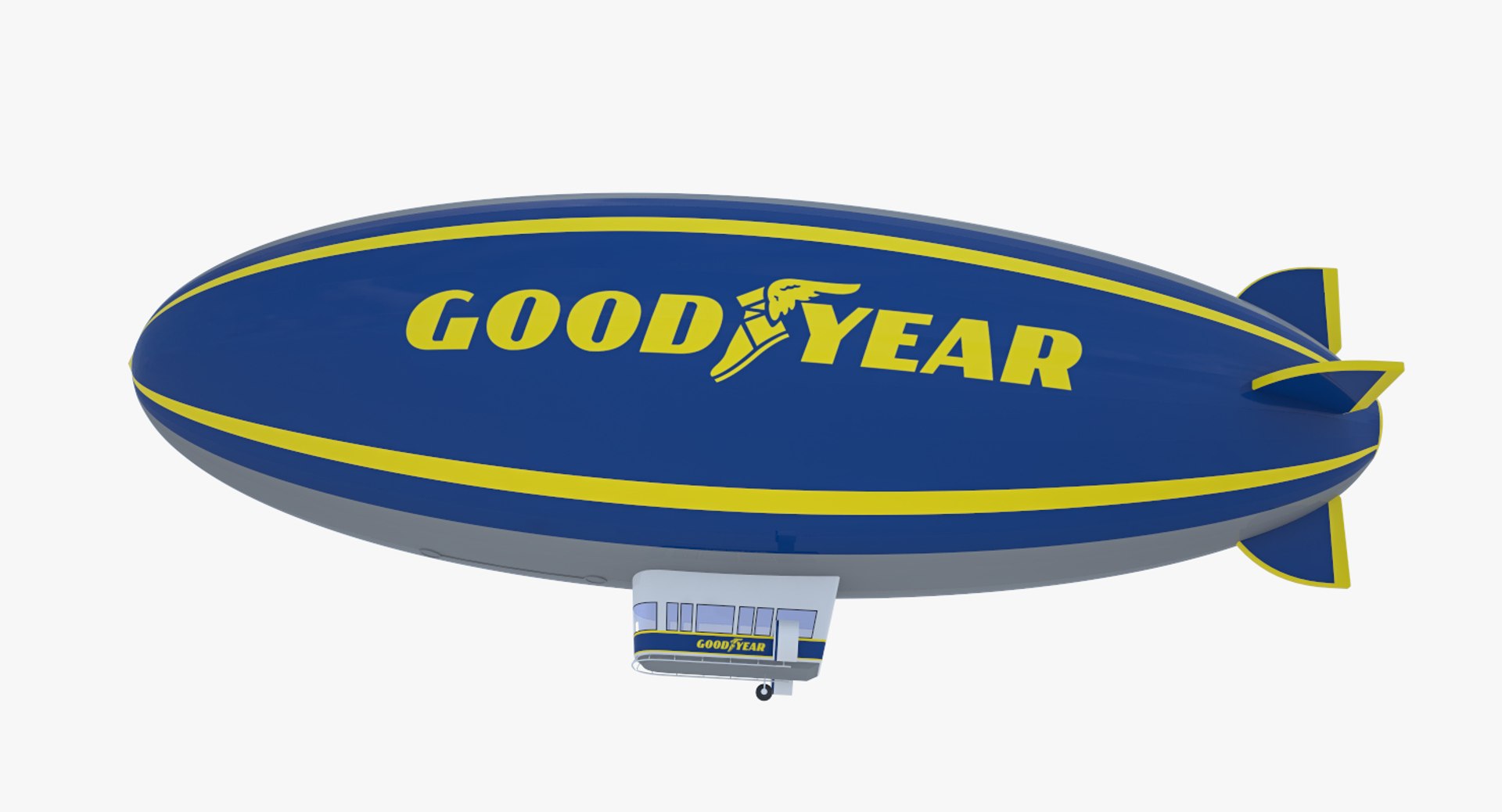 Good Year Blimp - Model - TurboSquid 1206468