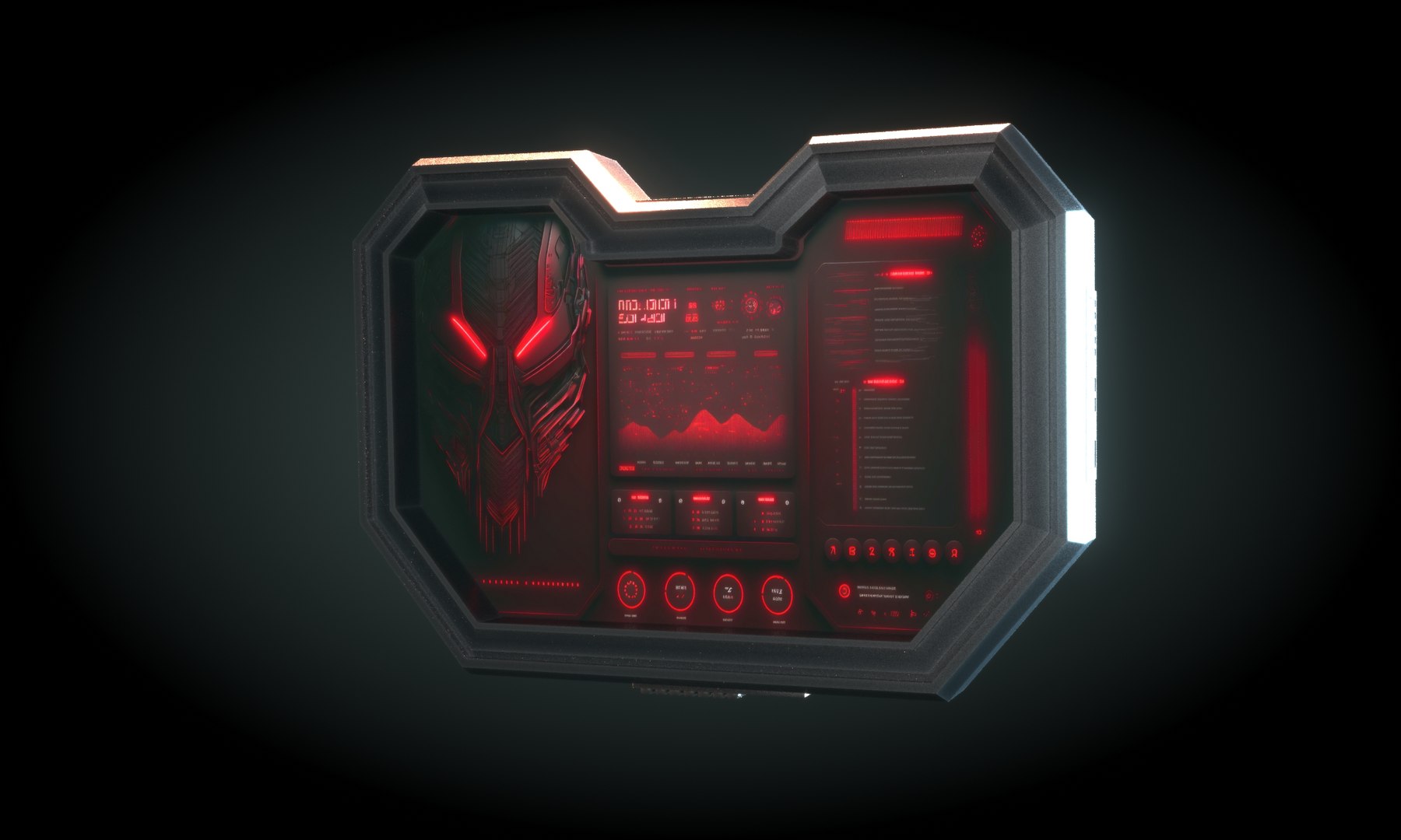 Sci Fi Cyberpunk Monitors Model - TurboSquid 1999883