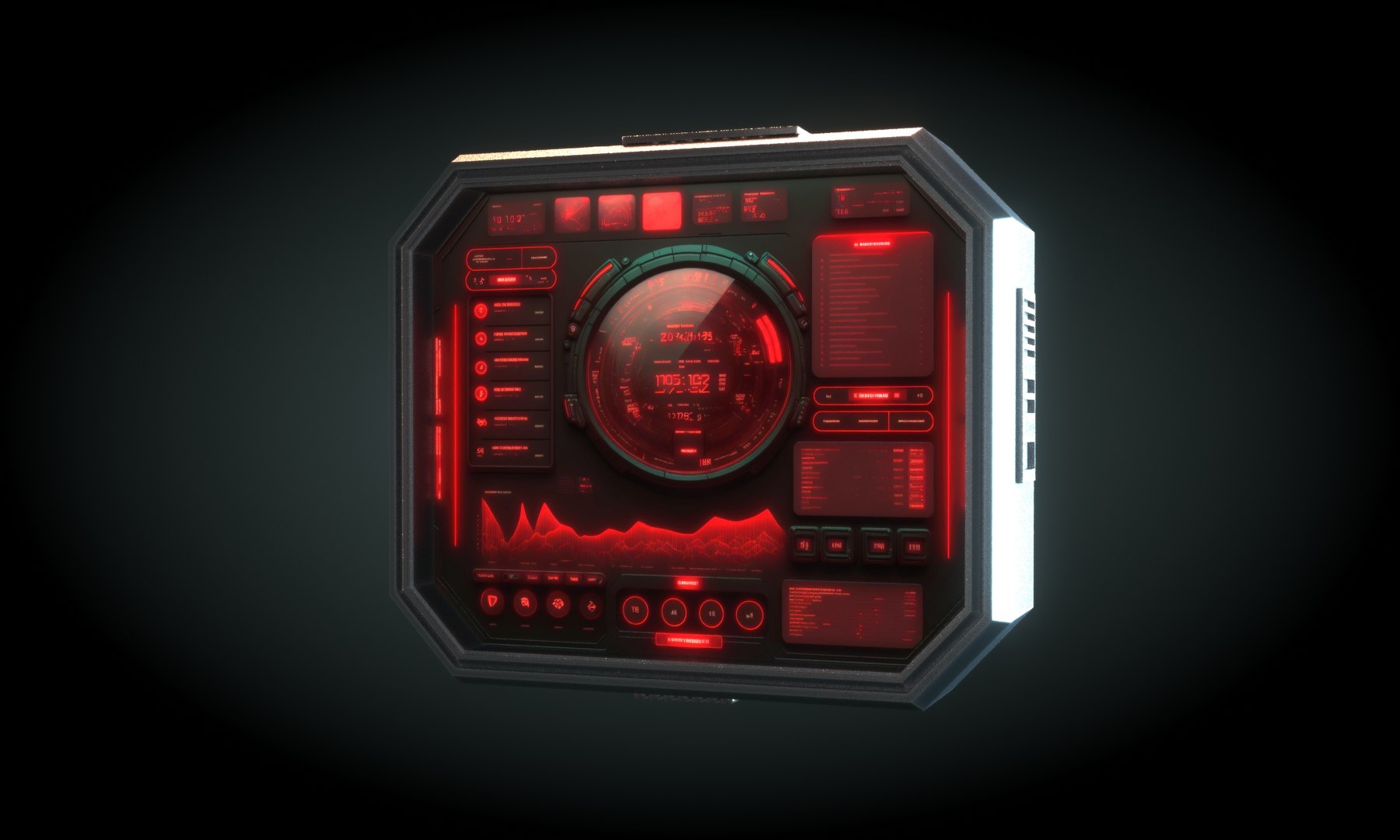 Sci Fi Cyberpunk Monitors Model - TurboSquid 1999883