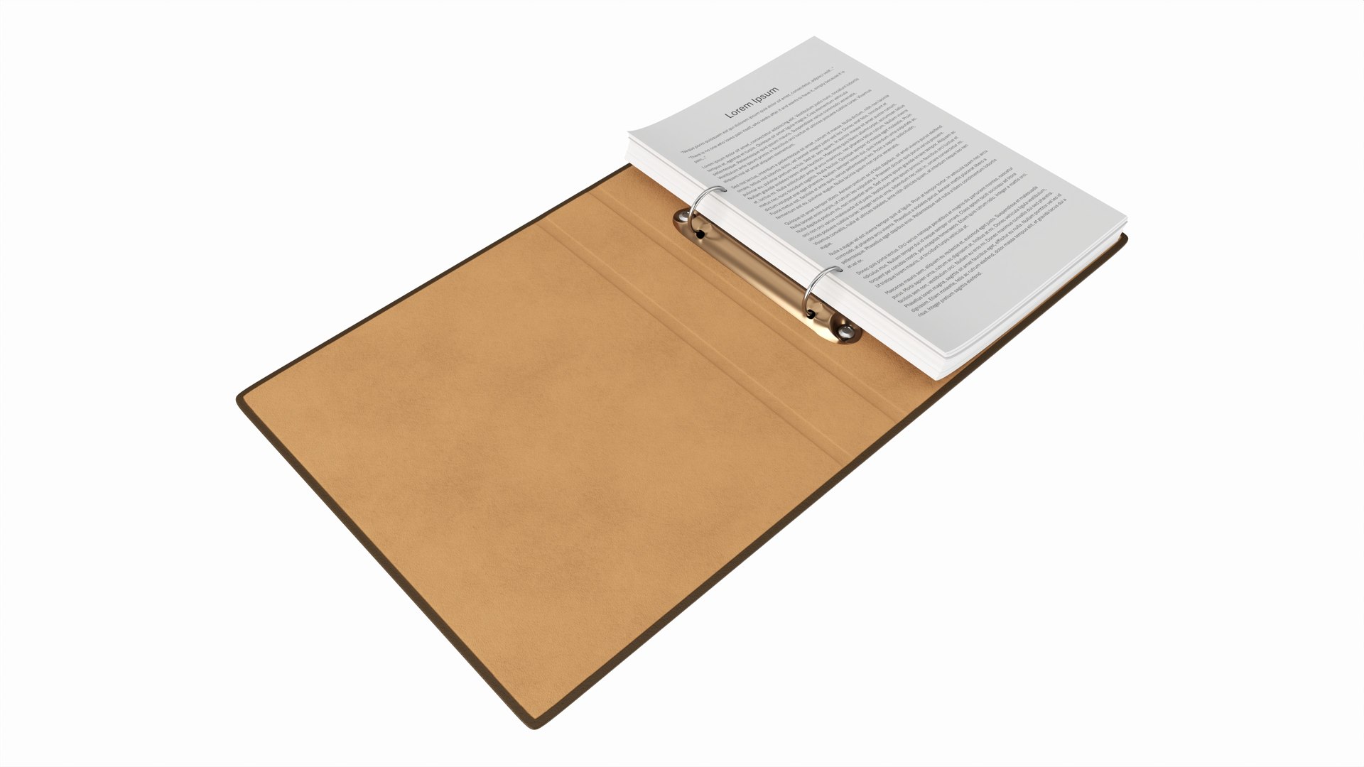3D Model Office Document Binder Mockup 02 Open - TurboSquid 2238016