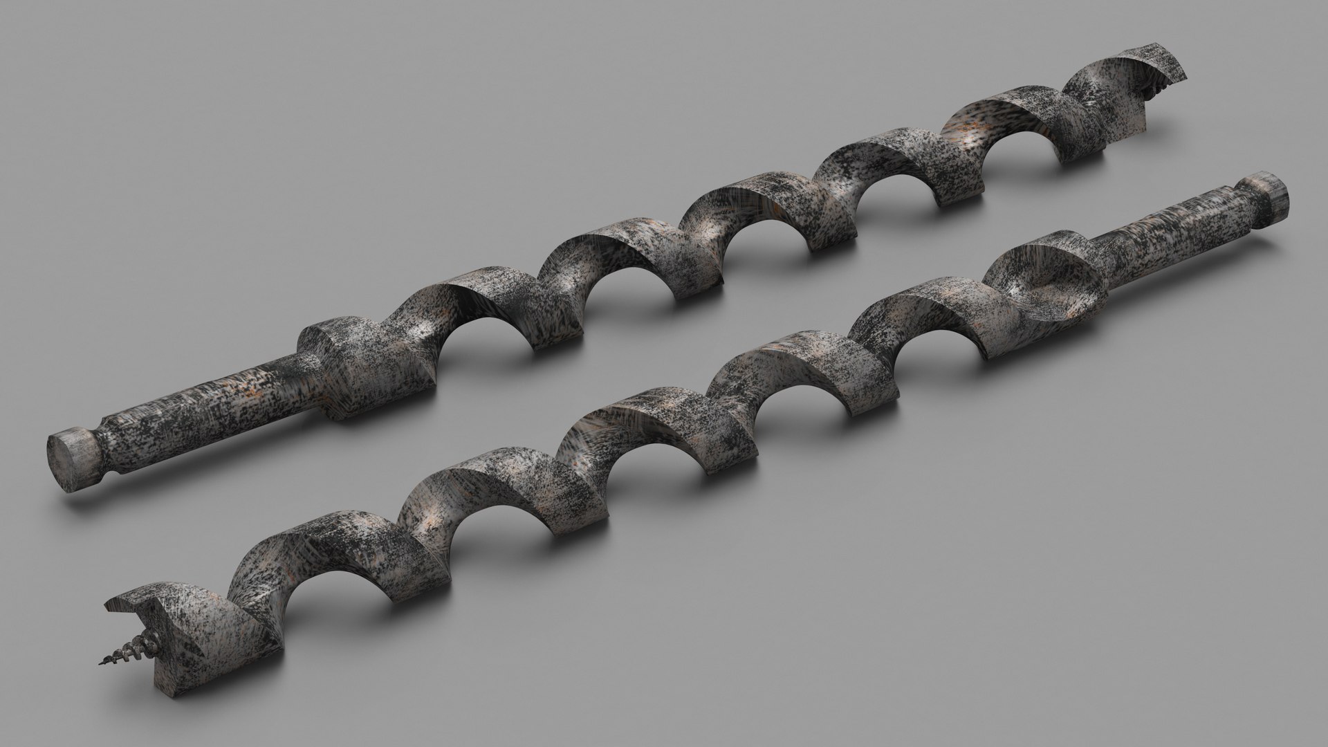 Carbon Steel Auger Bit Old 3D Model - TurboSquid 2108928