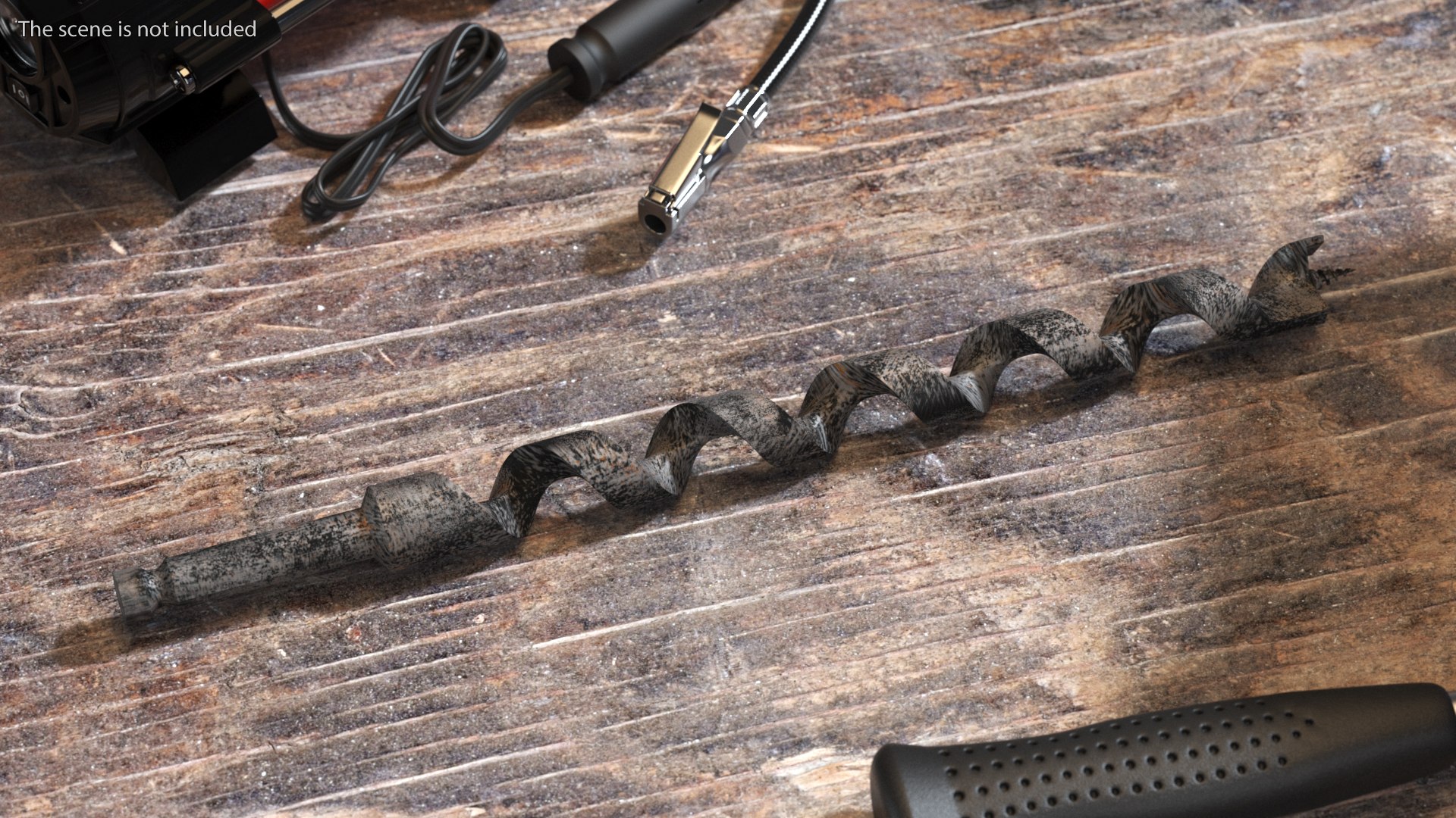 Carbon Steel Auger Bit Old 3D Model - TurboSquid 2108928