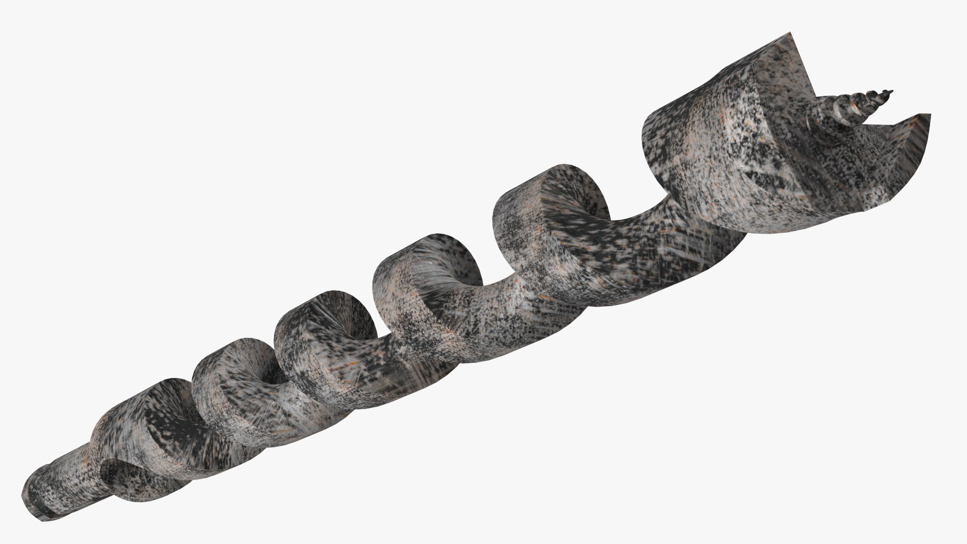 Carbon Steel Auger Bit Old 3D model - TurboSquid 2108928