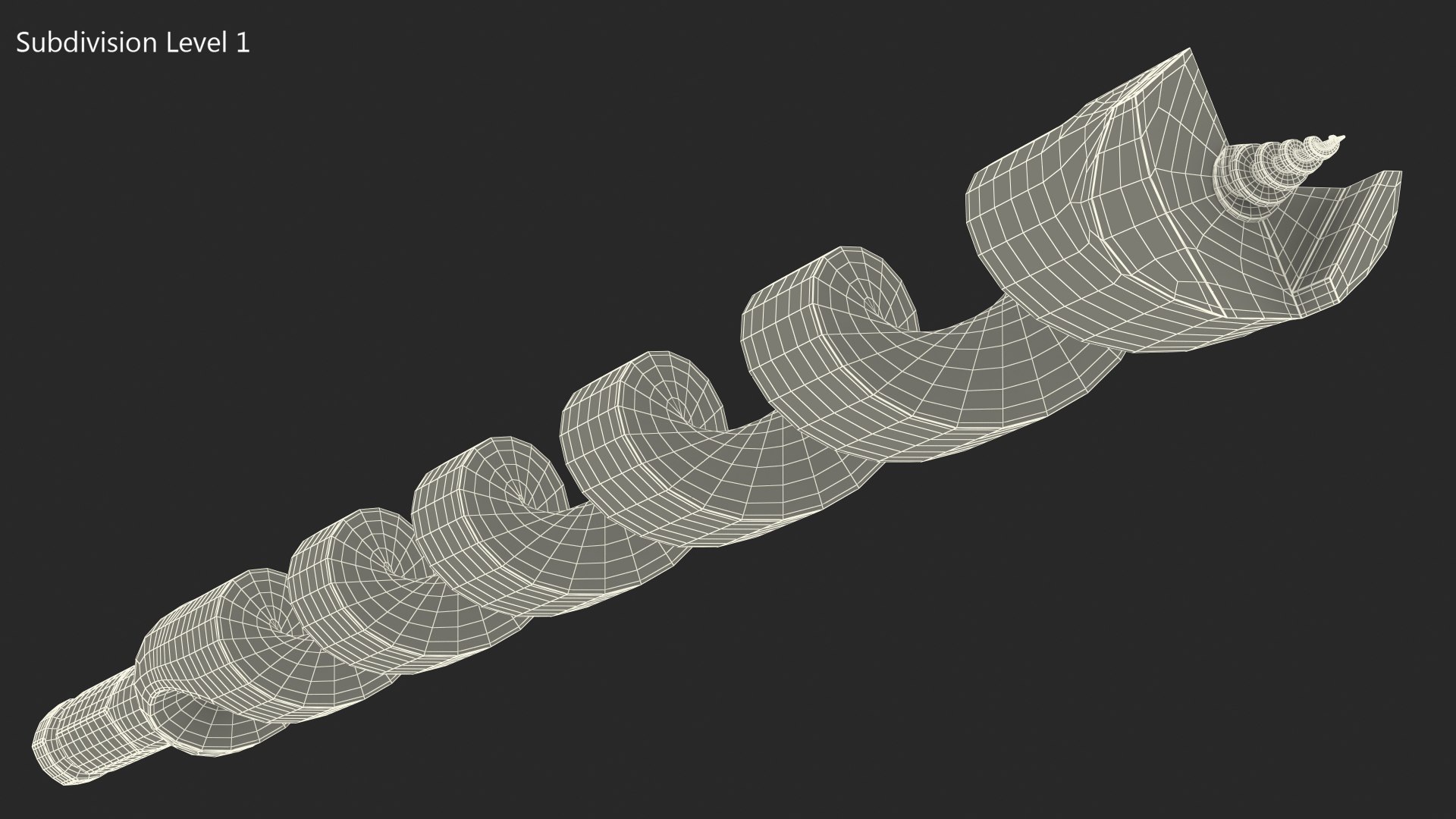 Carbon Steel Auger Bit Old 3D Model - TurboSquid 2108928