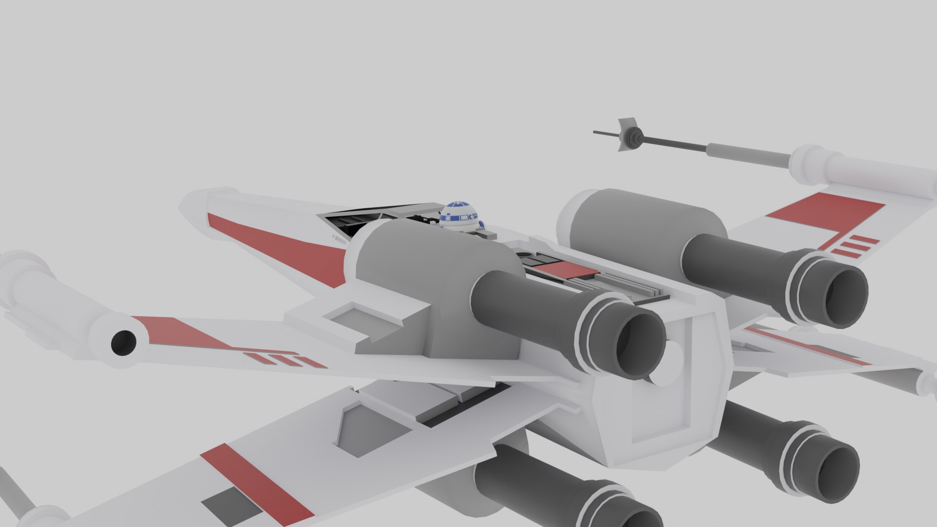 Star Wars X-Wing Fighter With Interior 3D Model - TurboSquid 1835129