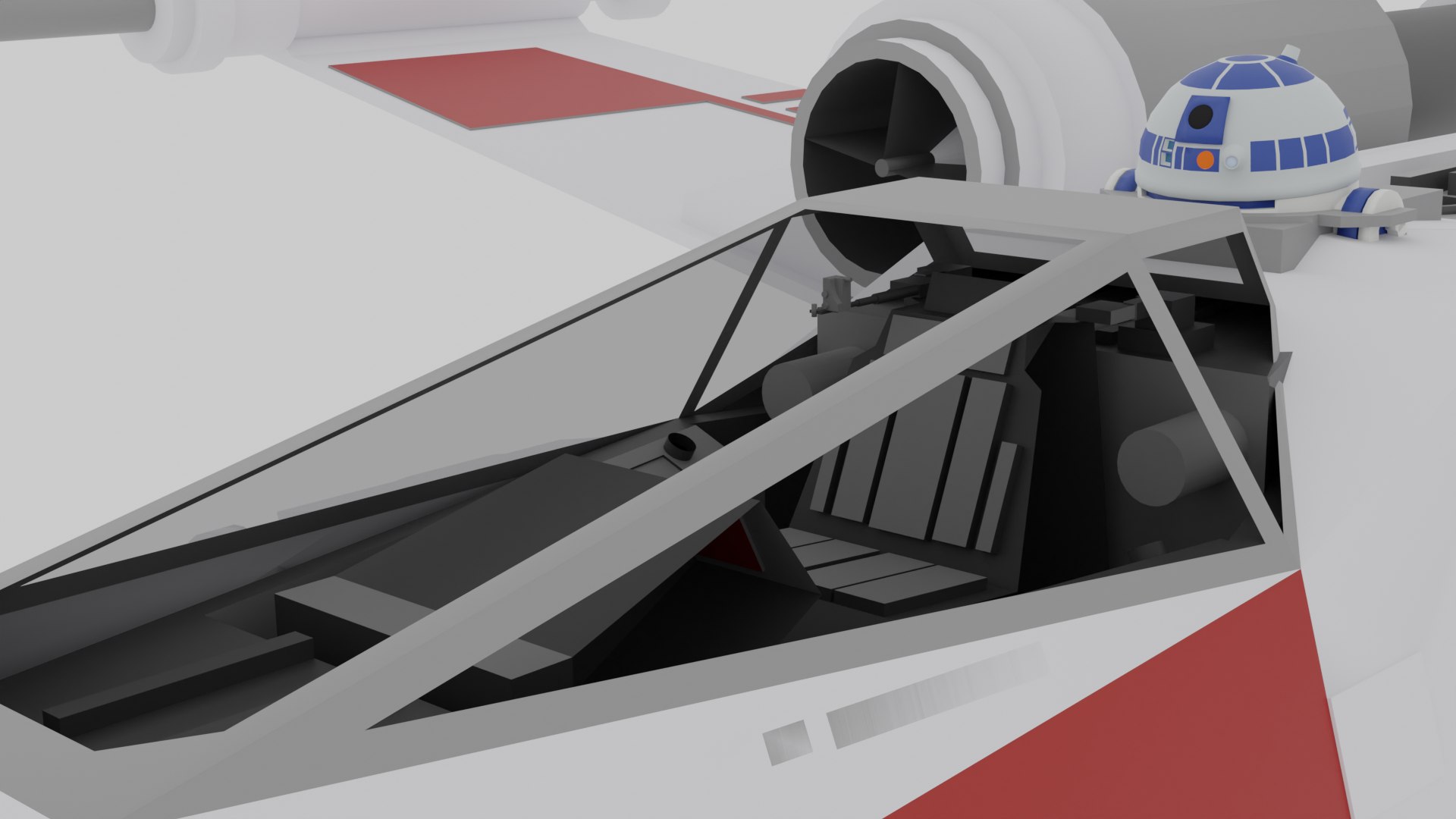 Star Wars X-Wing Fighter With Interior 3D Model - TurboSquid 1835129