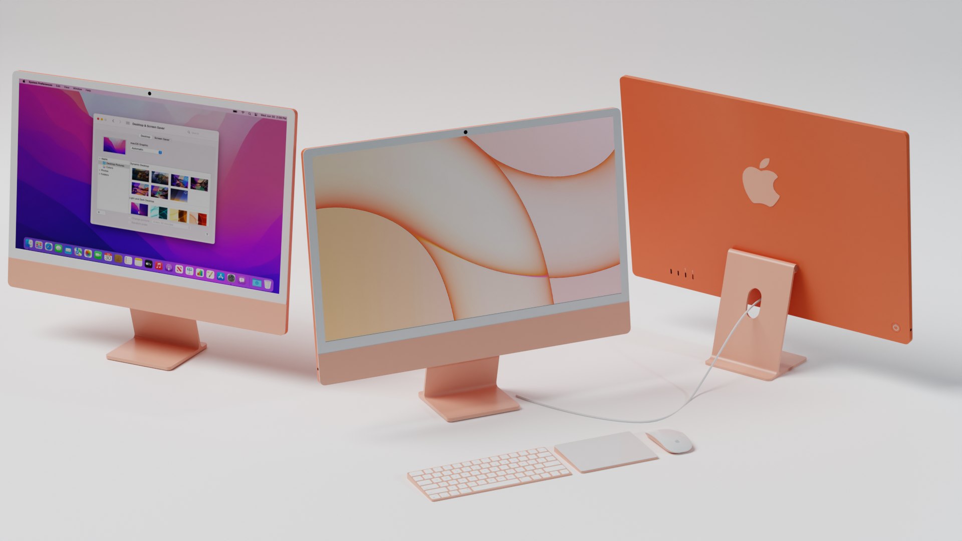 Apple Imac 2021 With Keyboard - Mouse And Trackpad All Colors Model ...