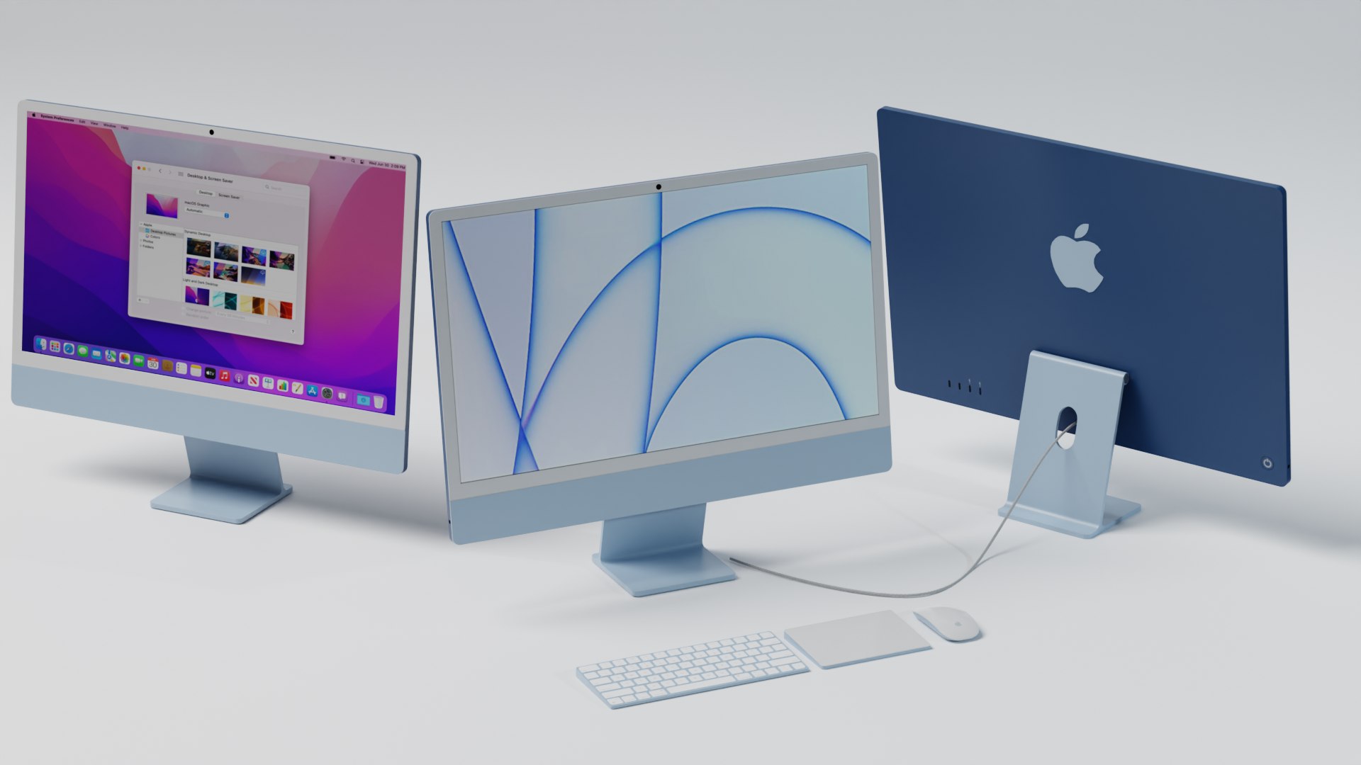 Apple Imac 2021 With Keyboard - Mouse And Trackpad All Colors Model ...