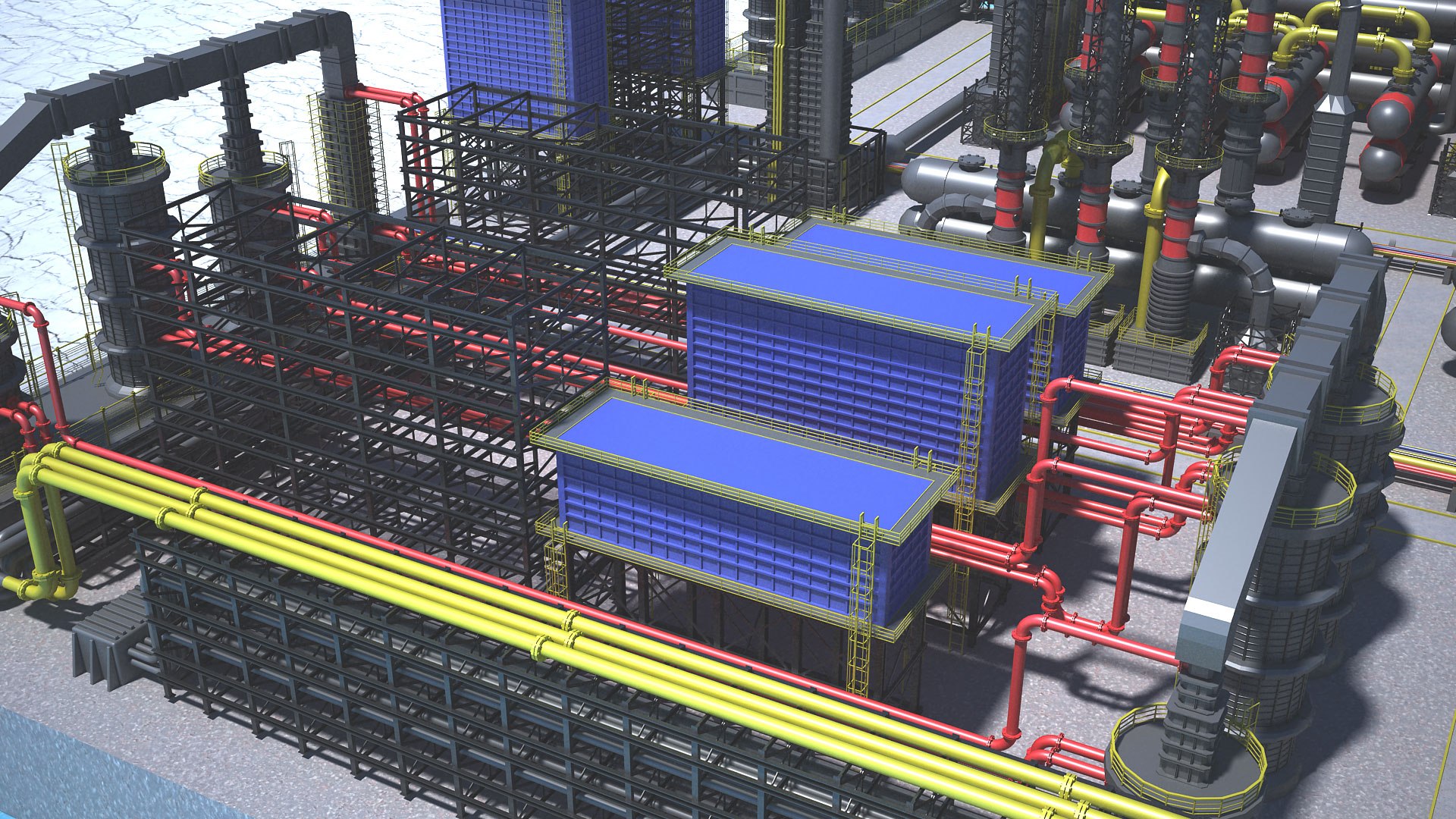 3D LNG Port 04 Model - TurboSquid 1954763