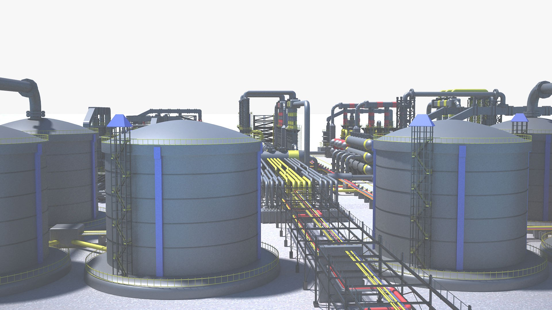 3D LNG Port 04 Model - TurboSquid 1954763