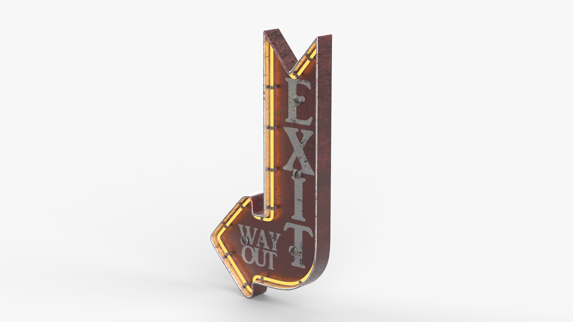 3D Model Neon Arrow Sign - TurboSquid 1979665