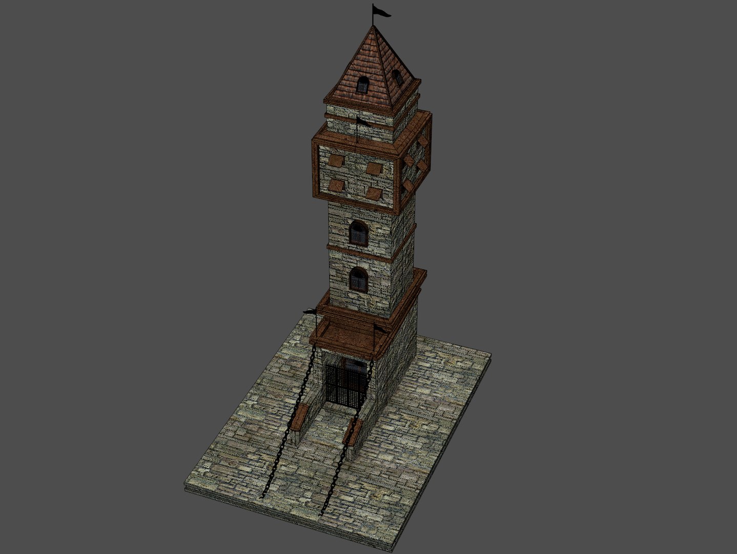 Fantasy Ancient Guard Tower 3D model - TurboSquid 1995819