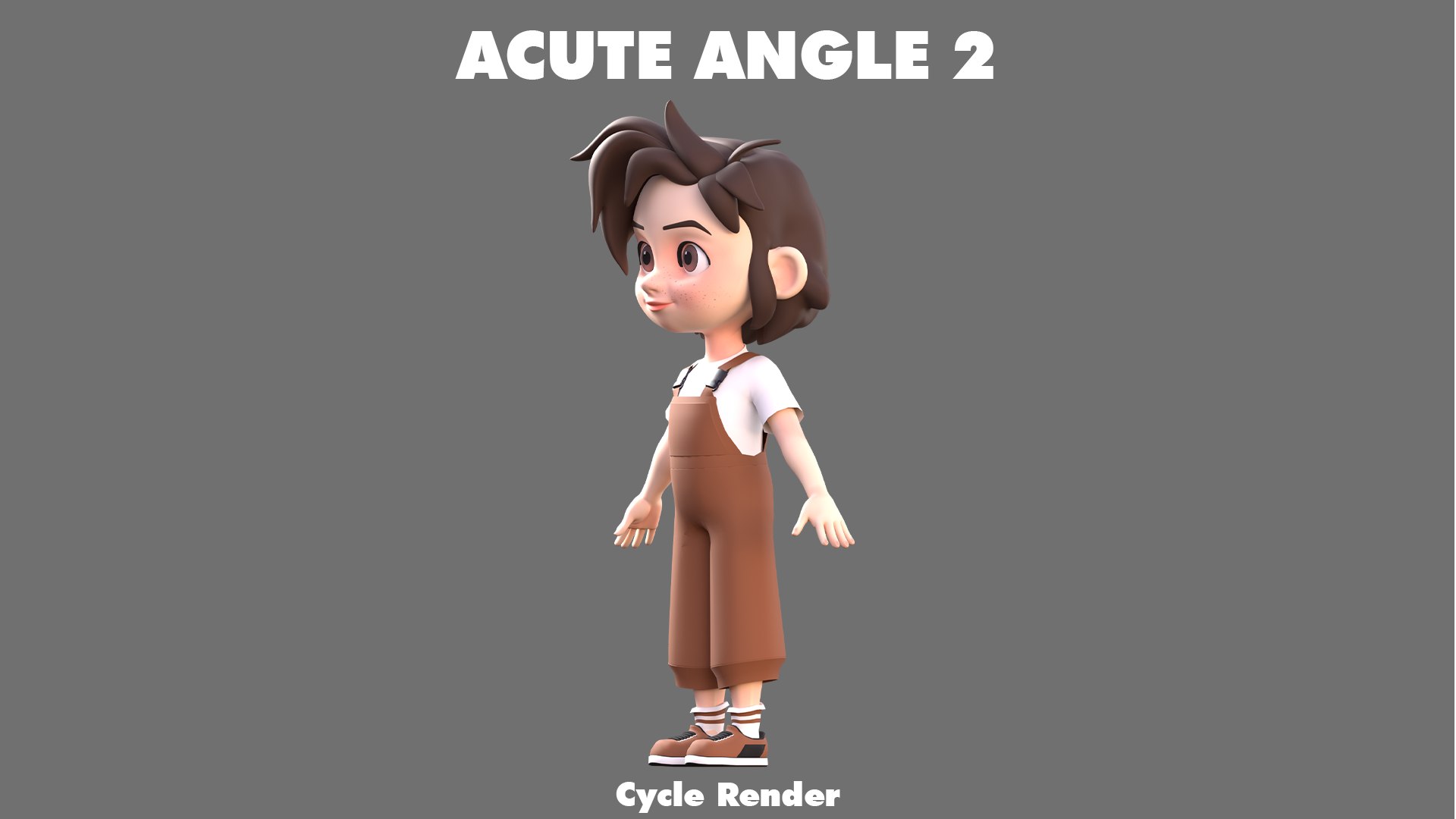 3D Tiva Cartoon Girl Character - TurboSquid 2433295