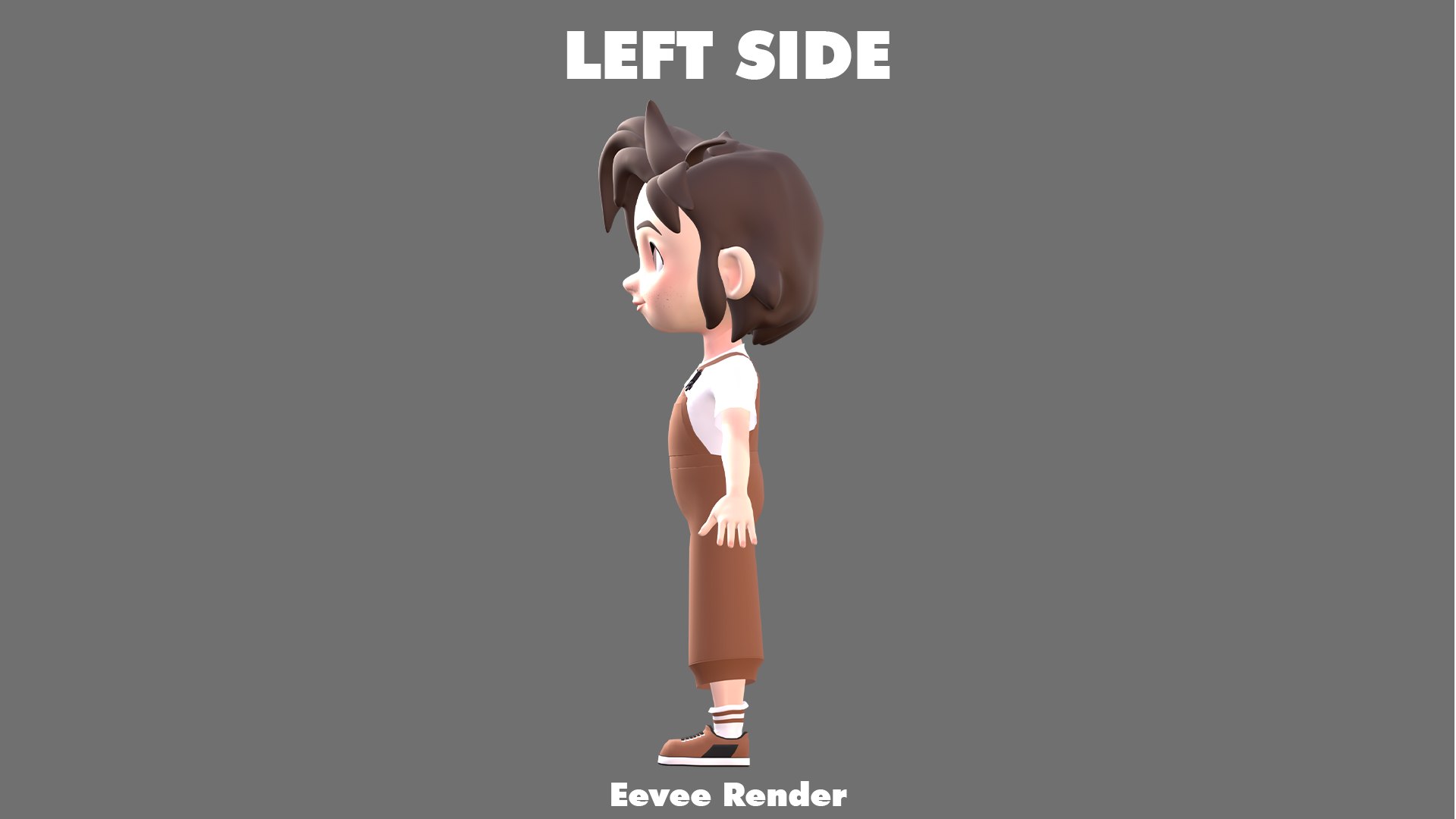 3D Tiva Cartoon Girl Character - TurboSquid 2433295