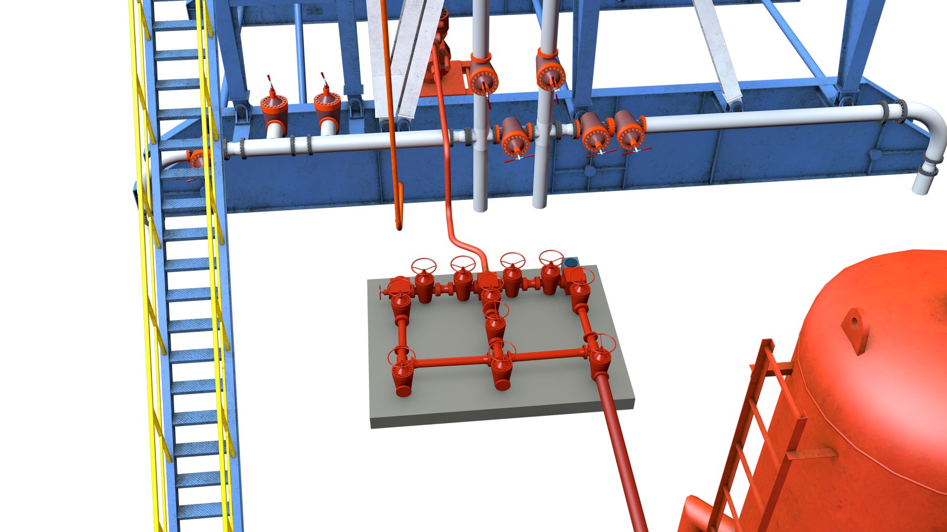 3D Fracking Gas Platform ITP Model - TurboSquid 2113110