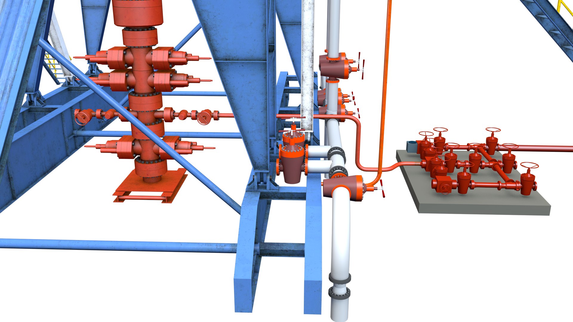 3D Fracking Gas Platform ITP Model - TurboSquid 2113110