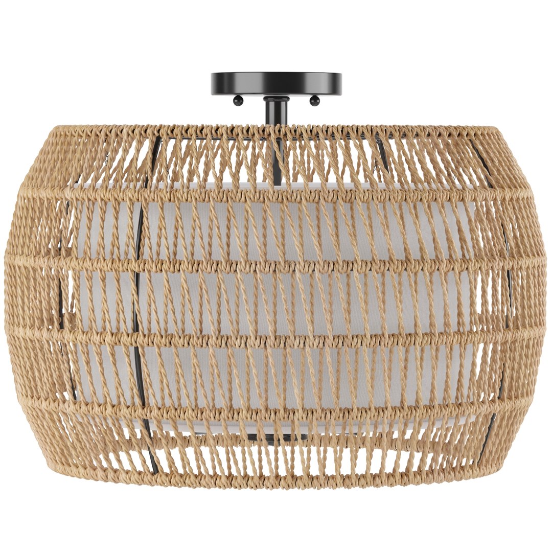 3D Golden Lighting Everly 4 Light Semi-Flush Model - TurboSquid 2357063