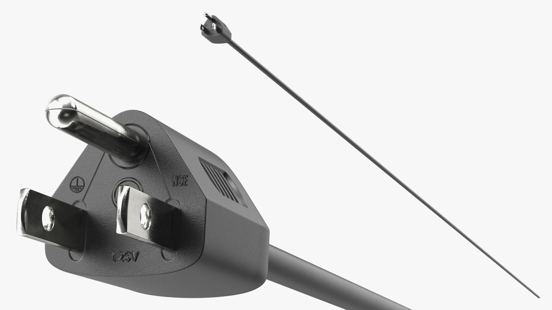 Type B Electric Plug Grounded Rigged 3D model - TurboSquid 2042715