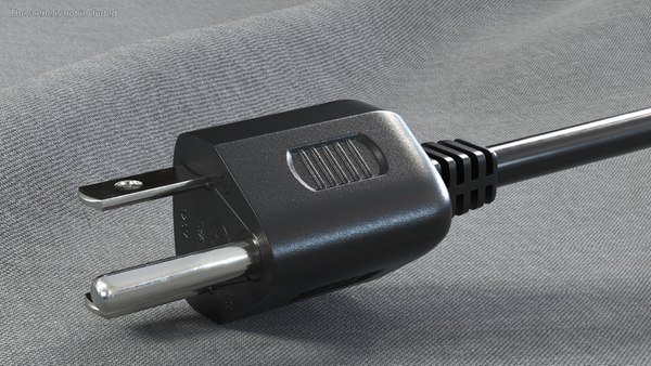 Elektrischer Stecker Typ B geerdet manipuliert 3D-Modell - TurboSquid ...