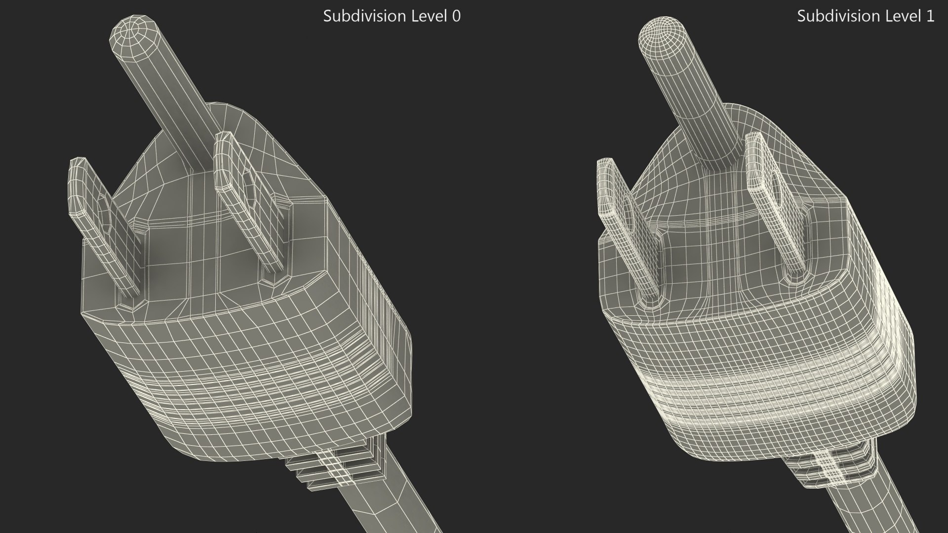 Type B Electric Plug Grounded Rigged 3D model - TurboSquid 2042715
