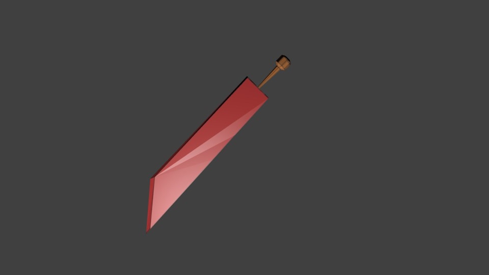 3d chibi sword