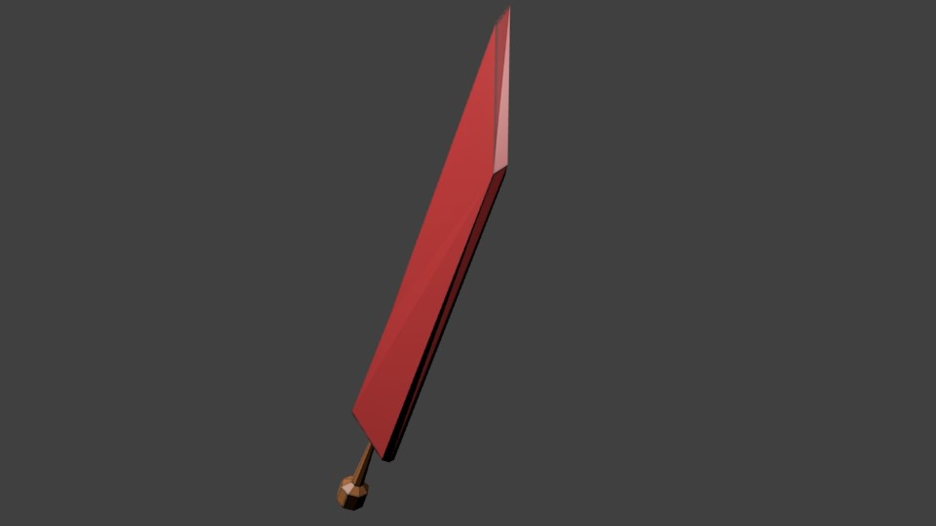 3d chibi sword