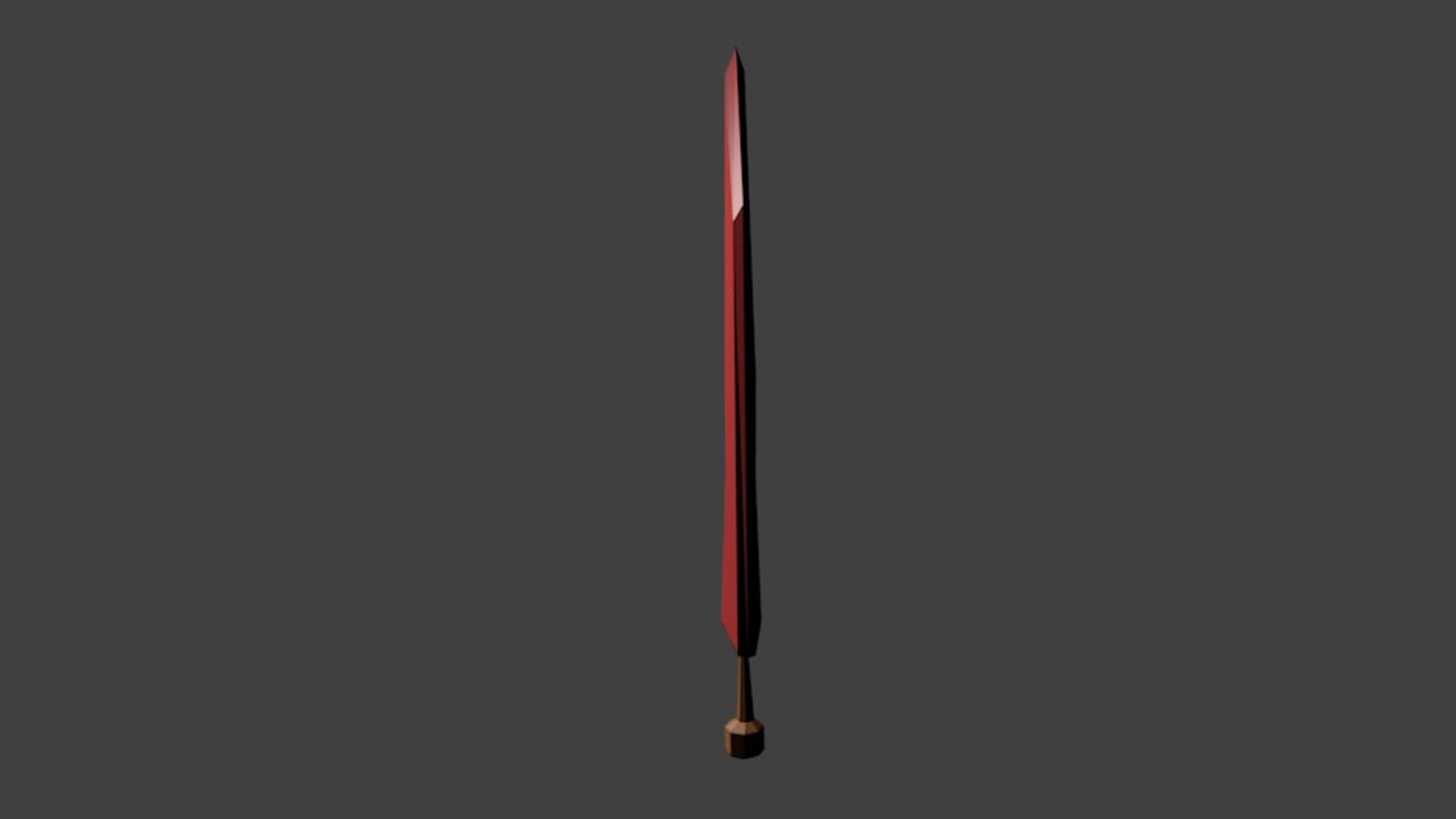 3d chibi sword