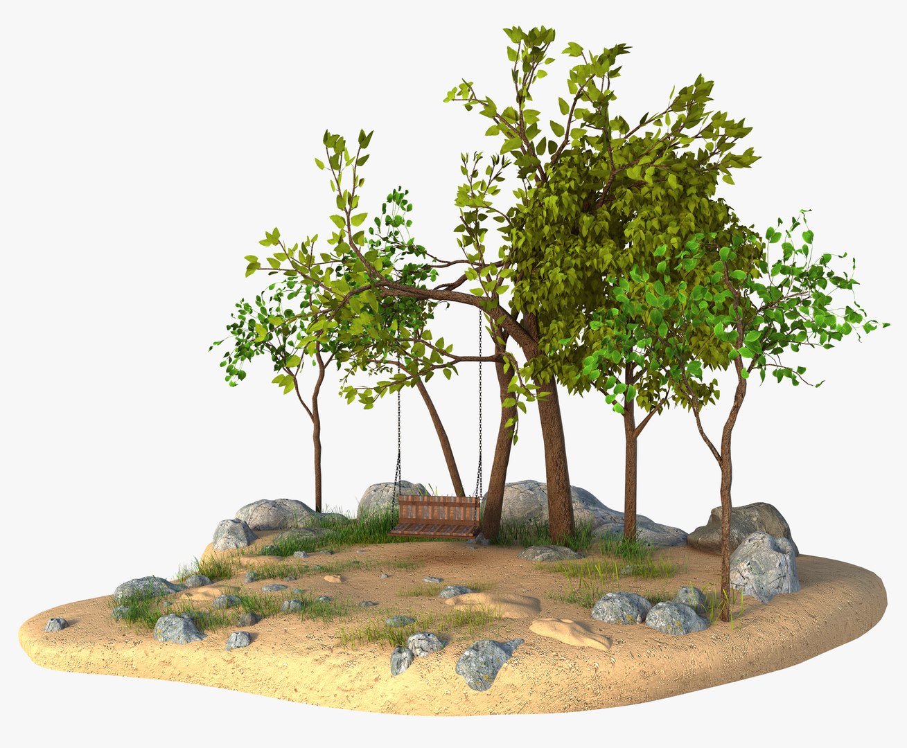 Swing Tree 3D Model - TurboSquid 1306506