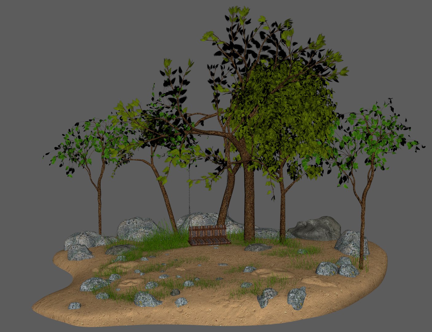 Swing Tree 3D Model - TurboSquid 1306506