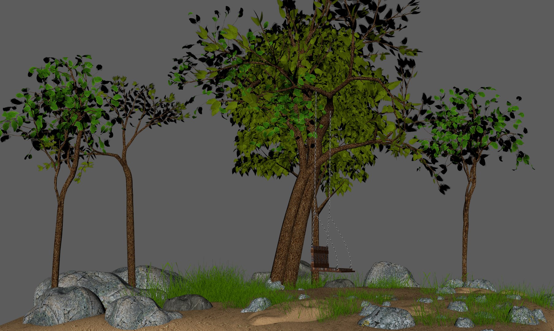 Swing Tree 3D Model - TurboSquid 1306506