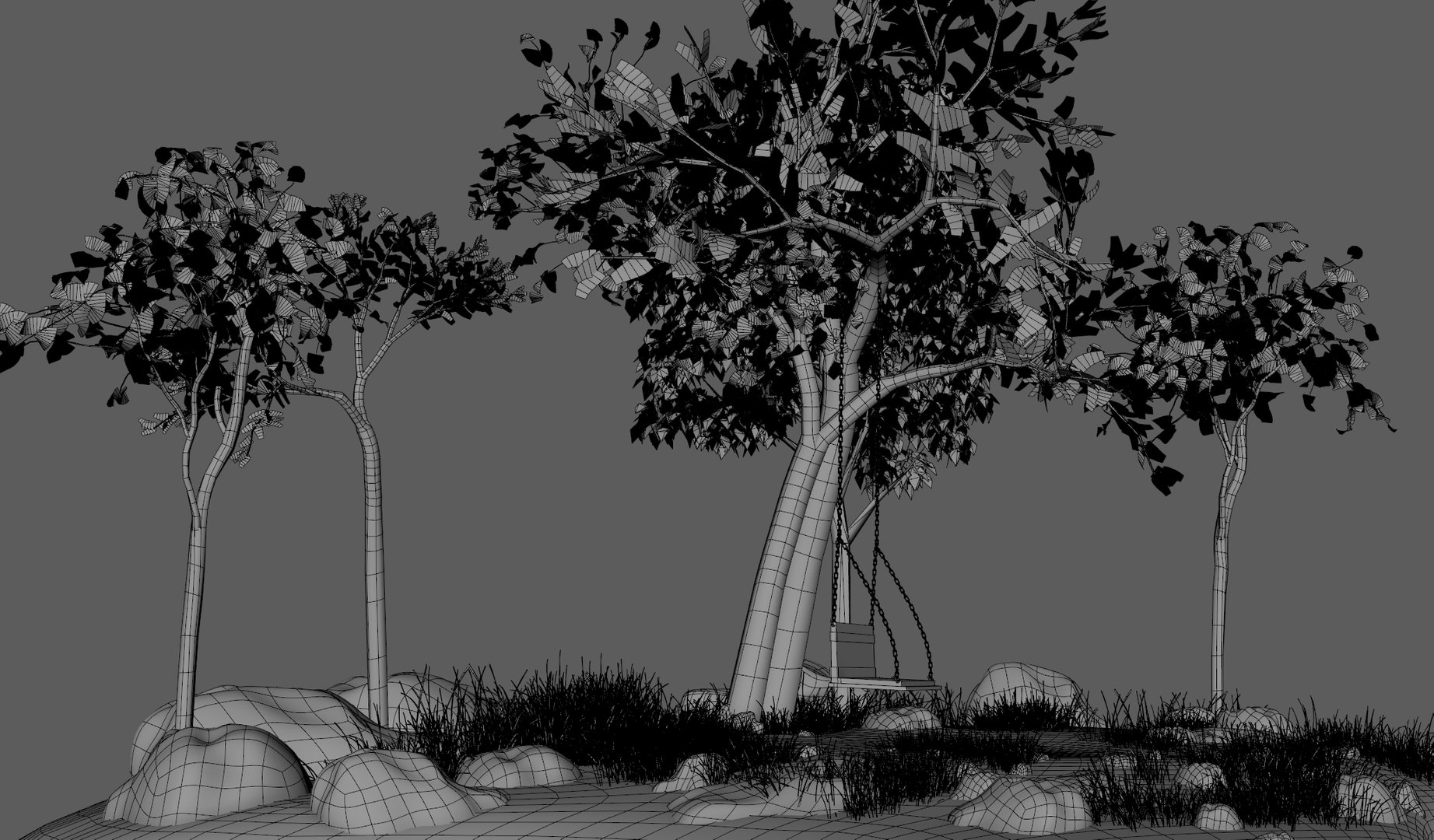 Swing Tree 3D Model - TurboSquid 1306506