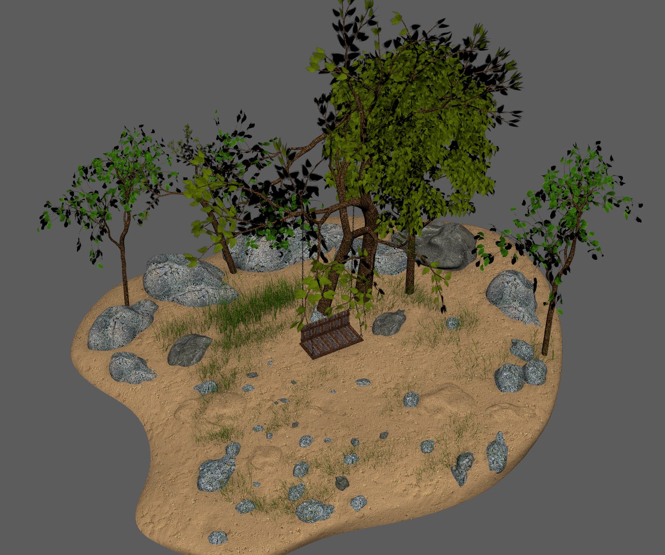 Swing Tree 3D Model - TurboSquid 1306506