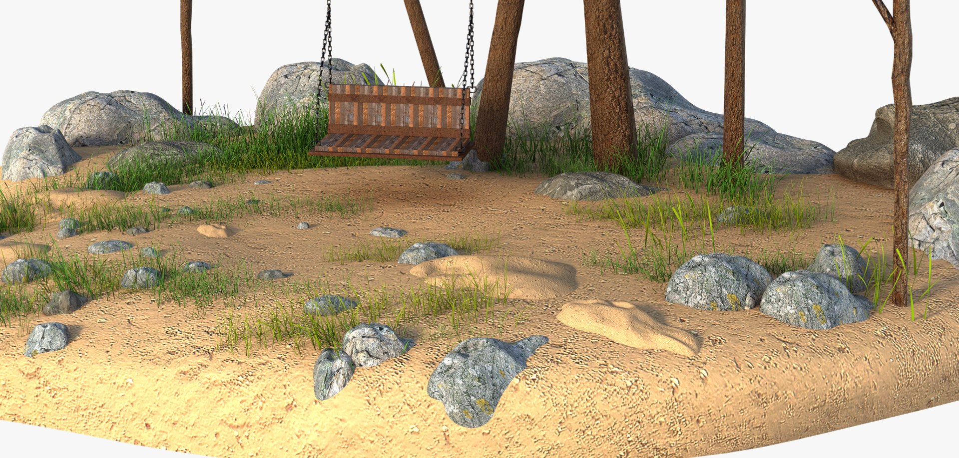 Swing Tree 3D Model - TurboSquid 1306506