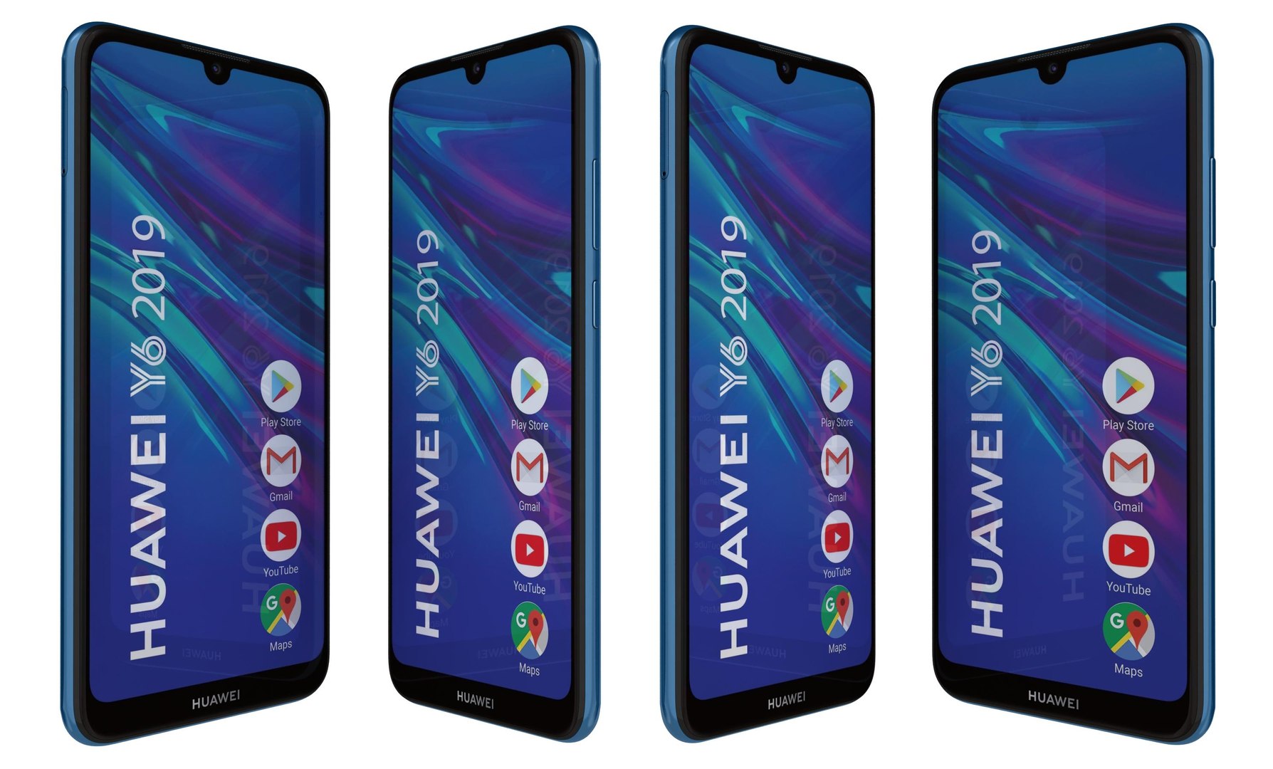 Huawei Y6 2019 Colors Model - TurboSquid 1584205