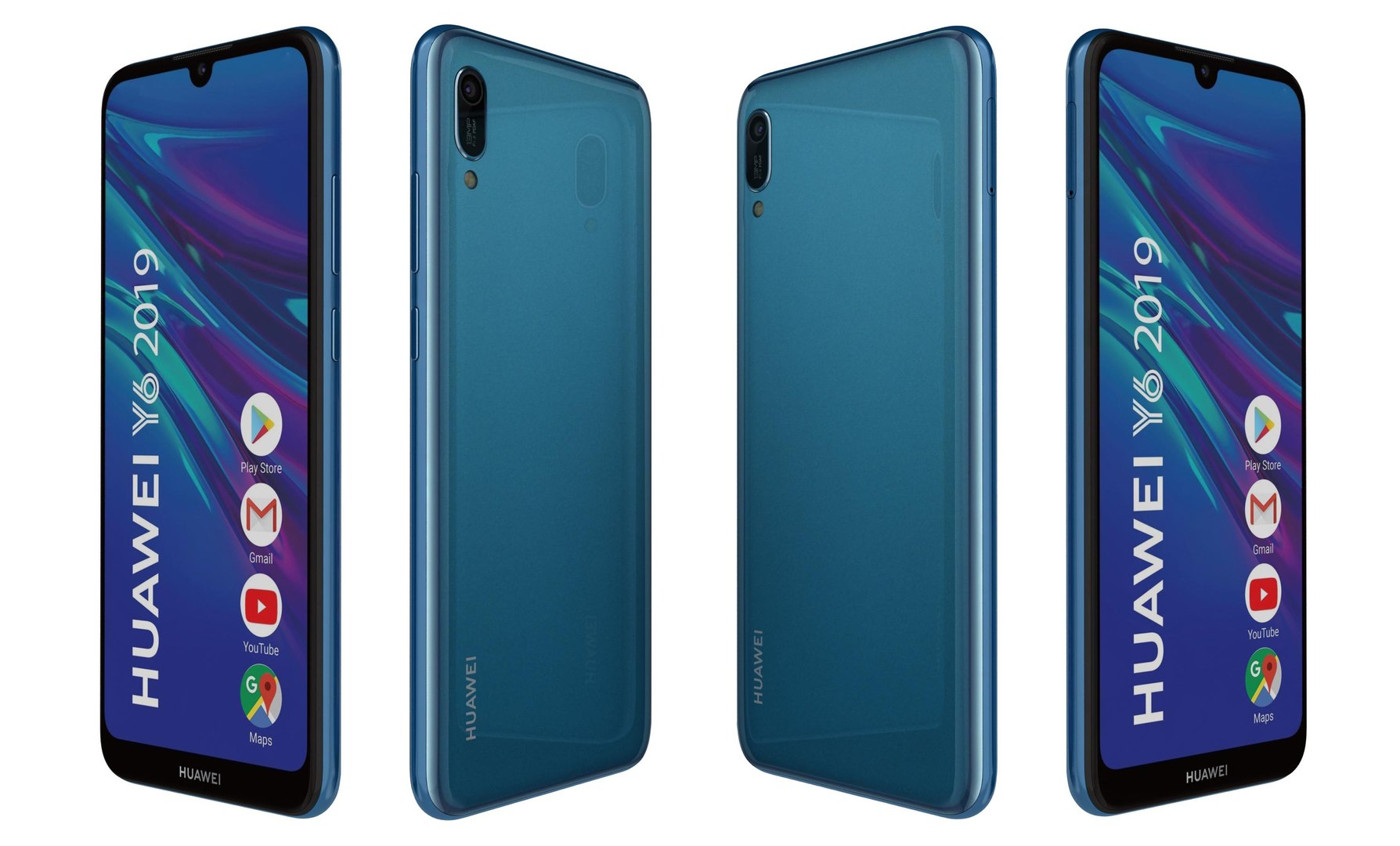 Huawei Y6 2019 Colors Model - TurboSquid 1584205