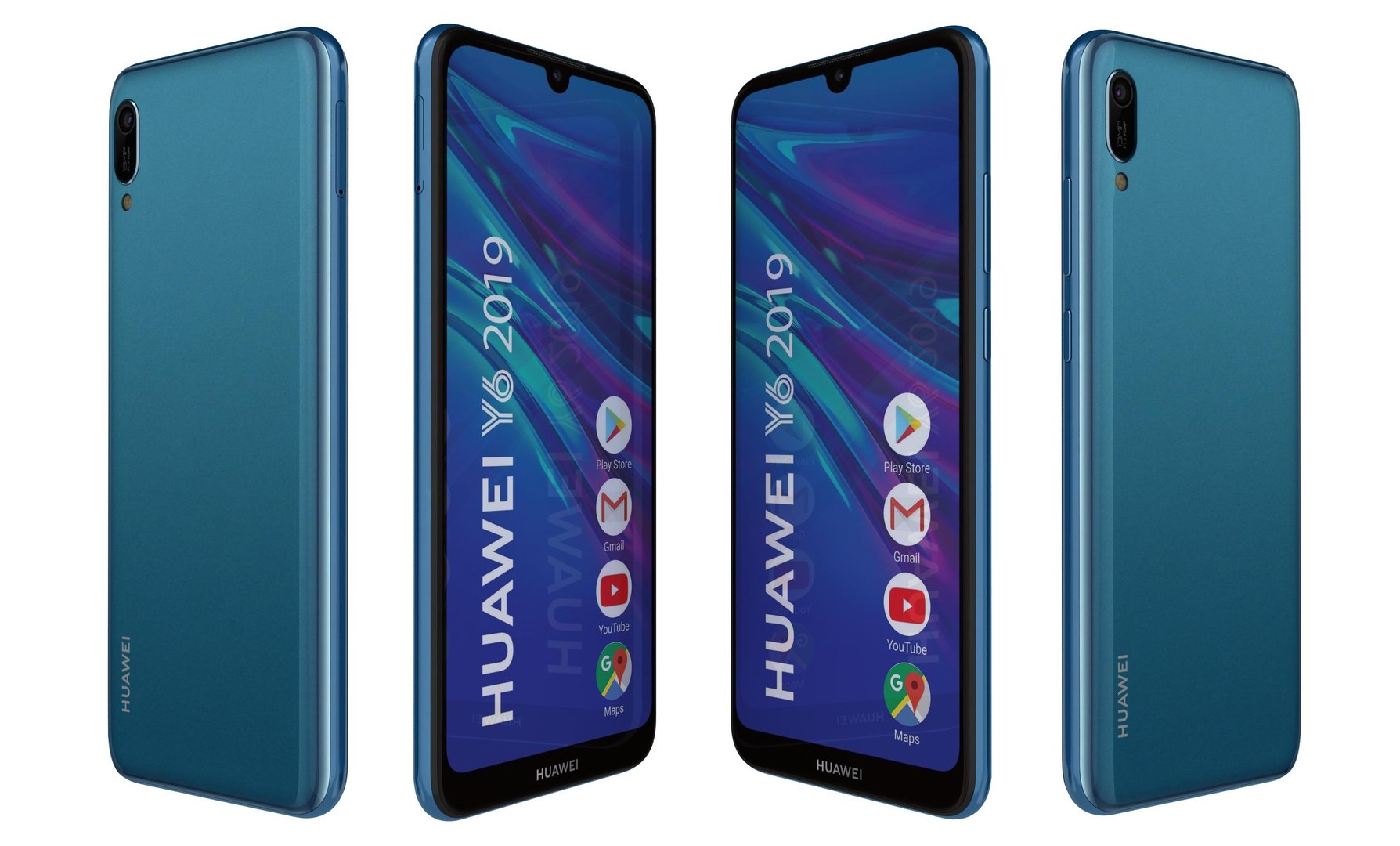 Huawei Y6 2019 Colors Model - TurboSquid 1584205