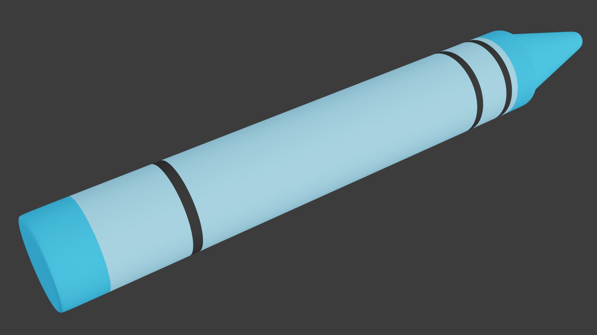 Blue Crayon 3D Model - TurboSquid 2235667