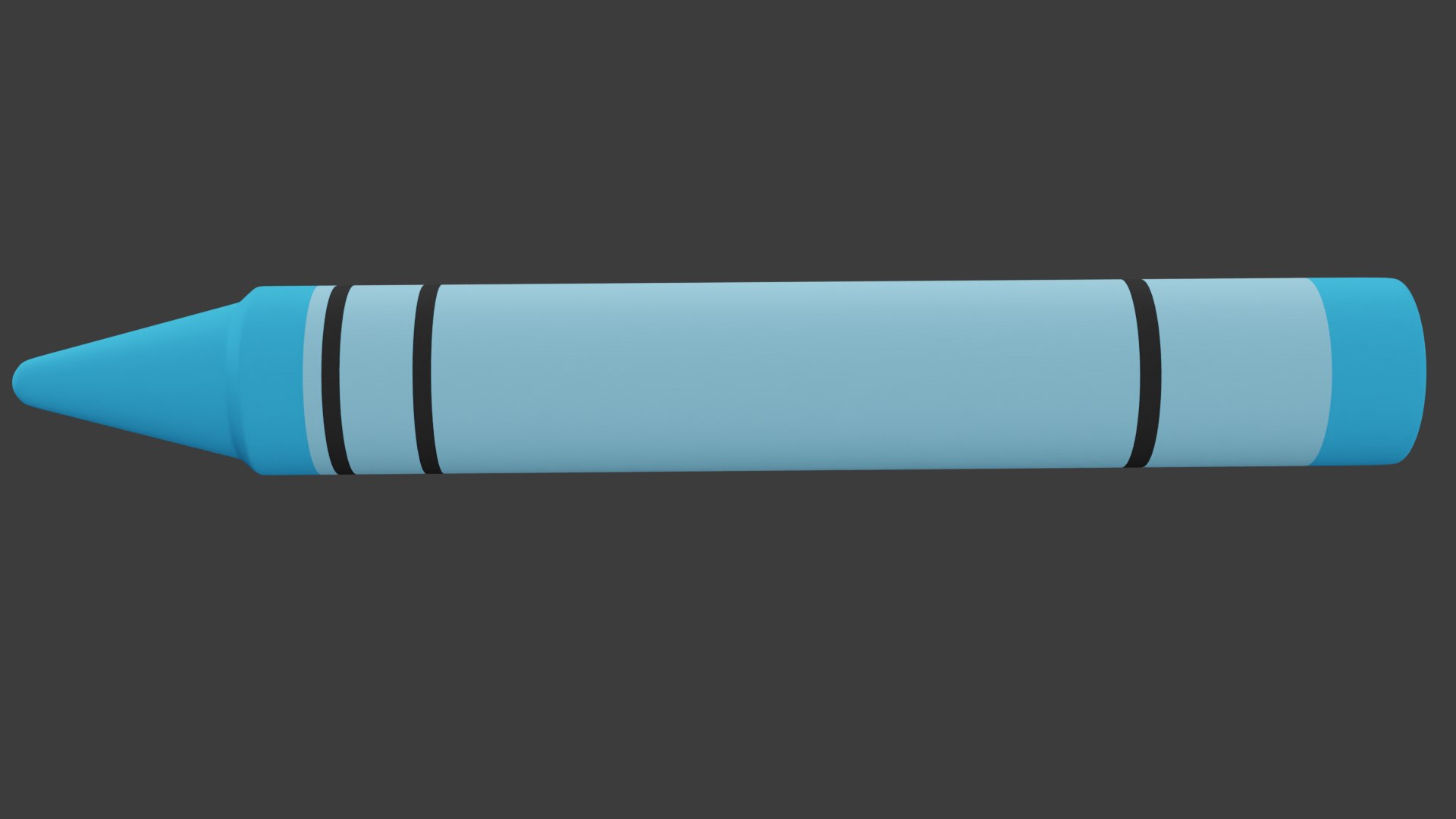 Blue Crayon 3D Model - TurboSquid 2235667