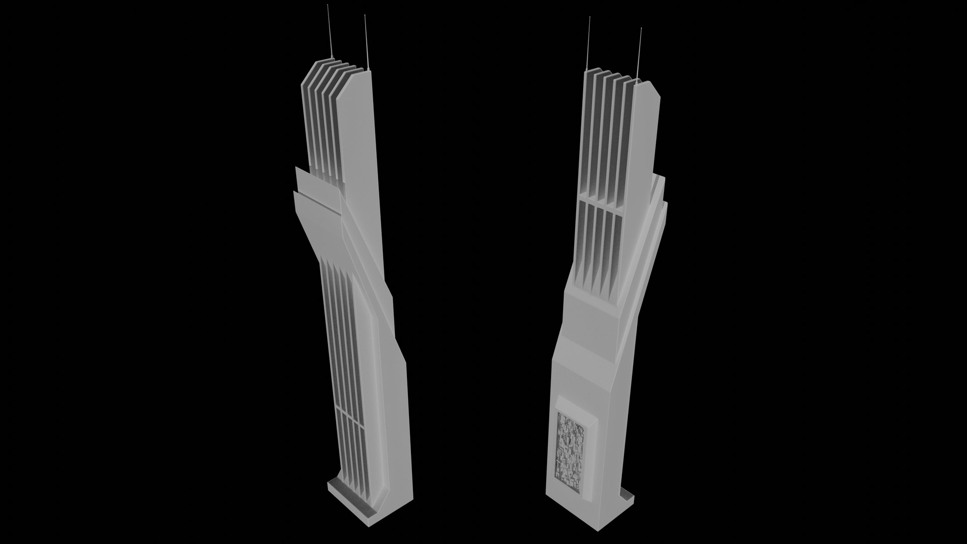 Sci-fi Skyscraper Kit Building 3D - TurboSquid 1574692