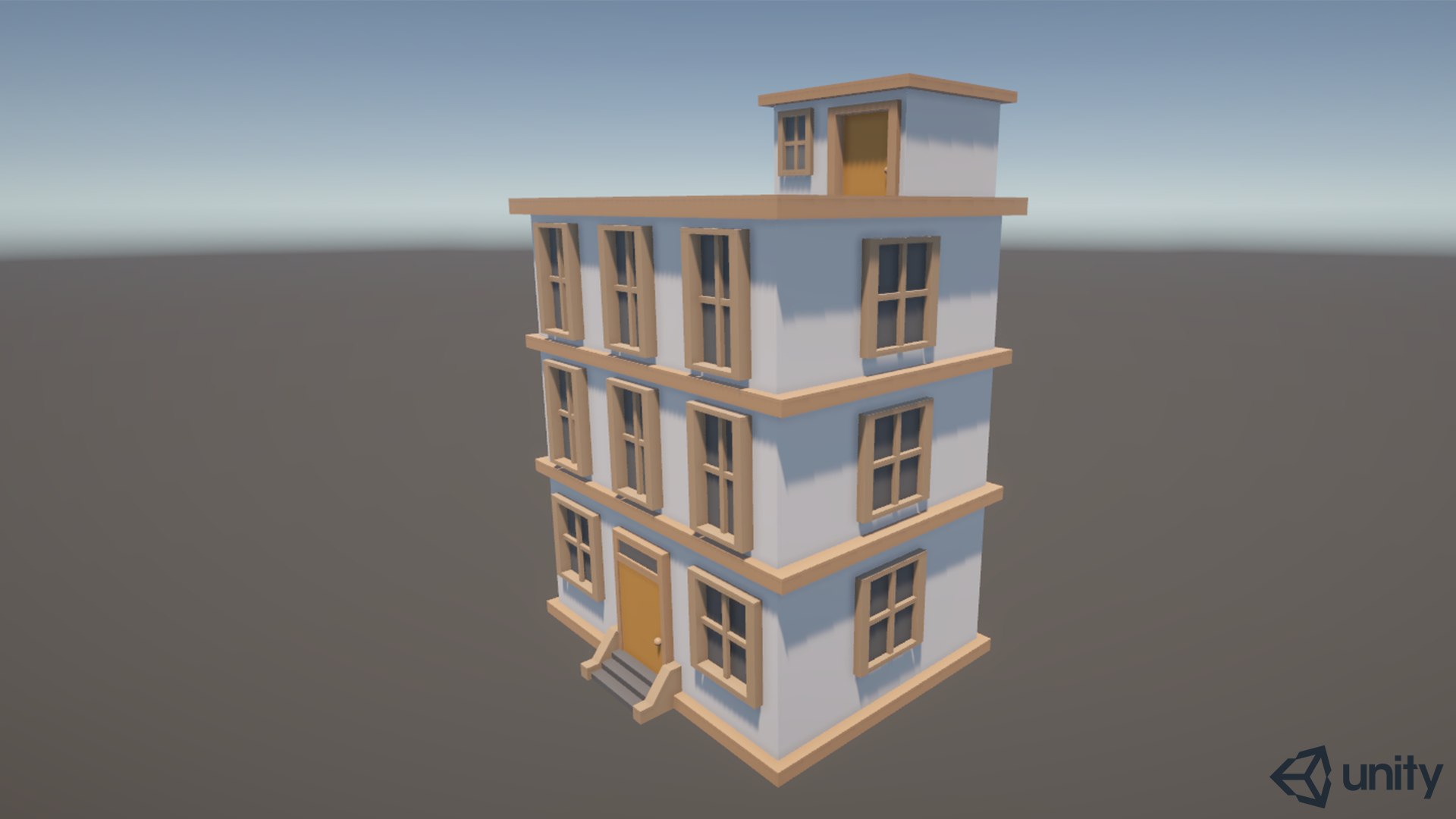 Stylized Low Poly Building Model - TurboSquid 2171574