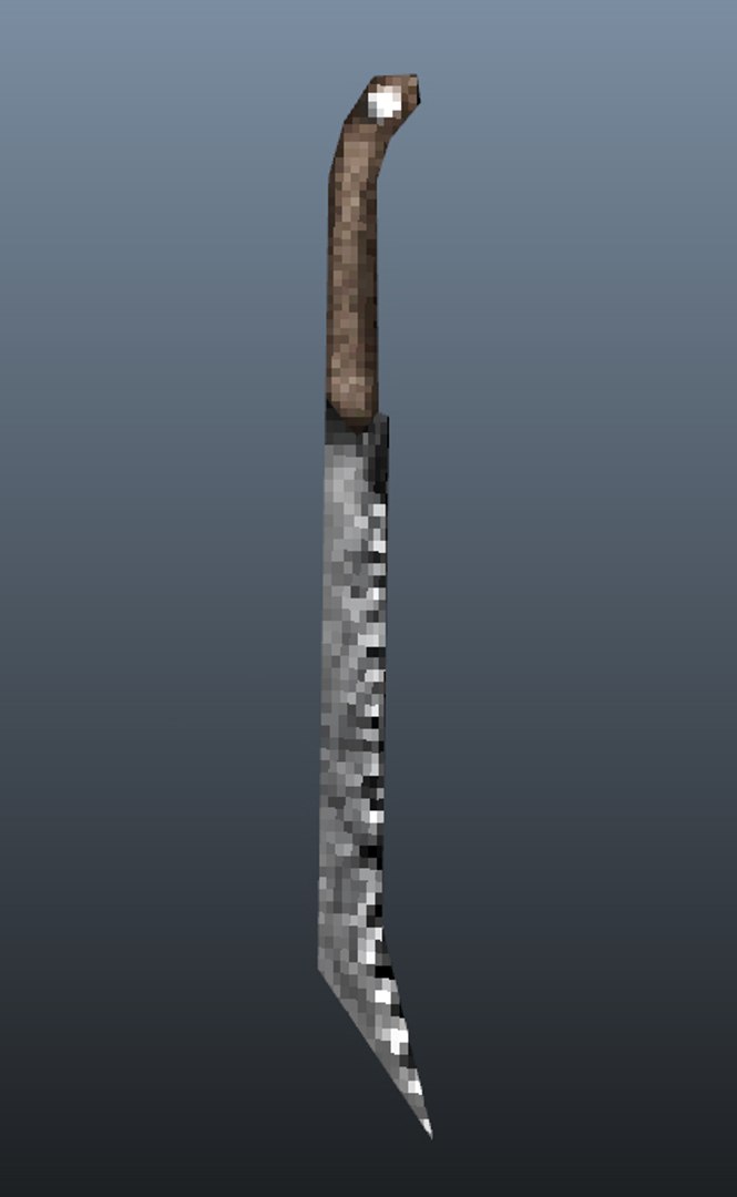 3d model maynard iphone sword