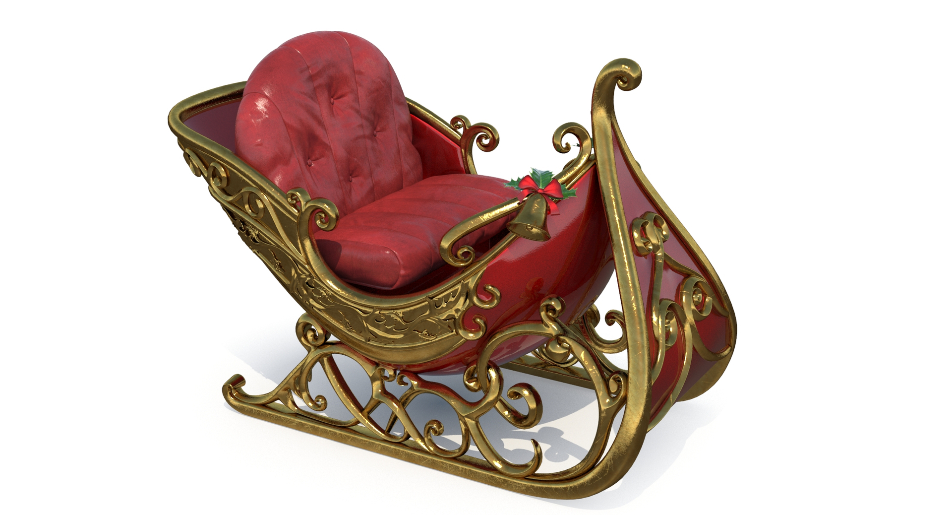 3D Santa Claus Sleigh Model - TurboSquid 1338354