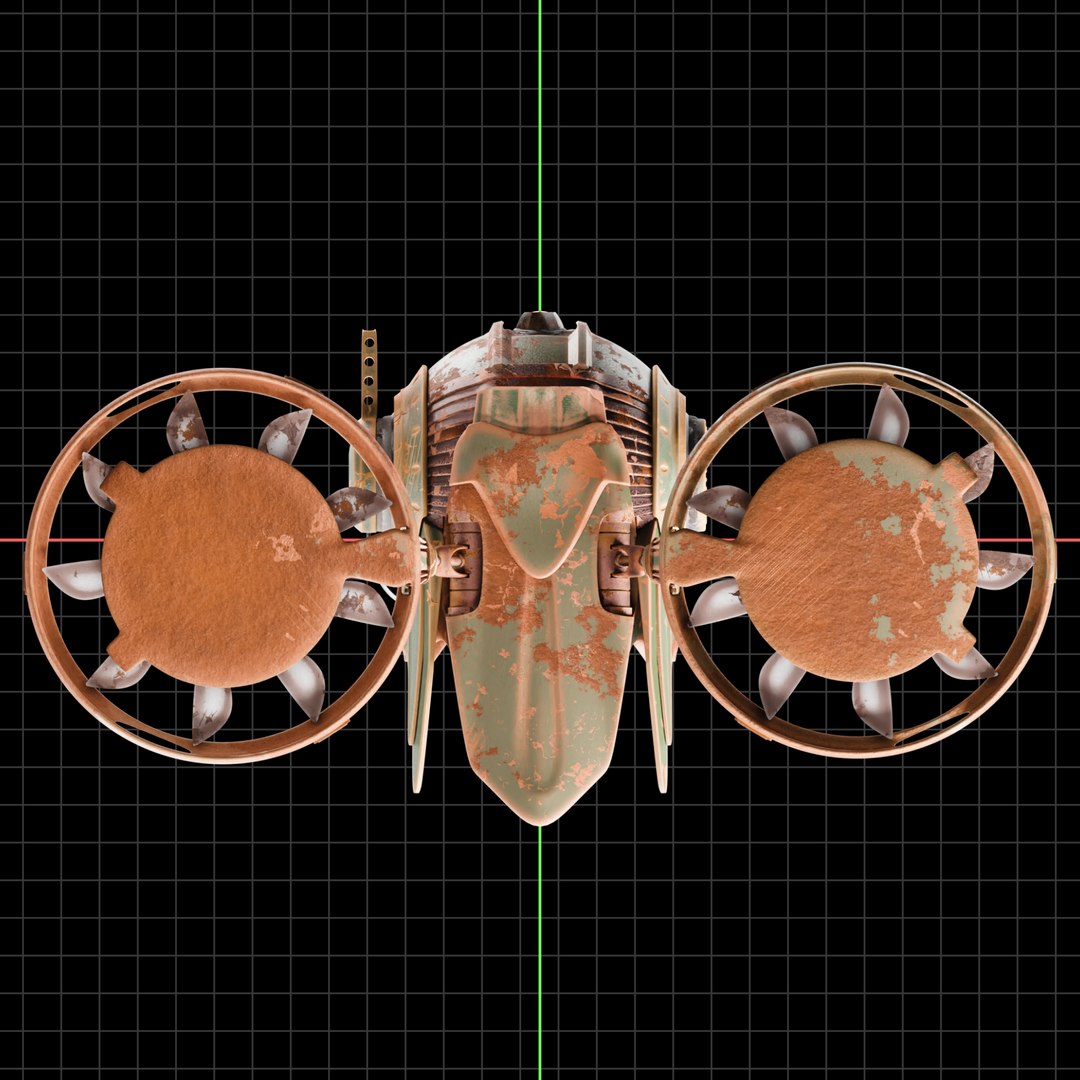 Rigged Scifi Drone For Blender 3D Model - TurboSquid 2088631