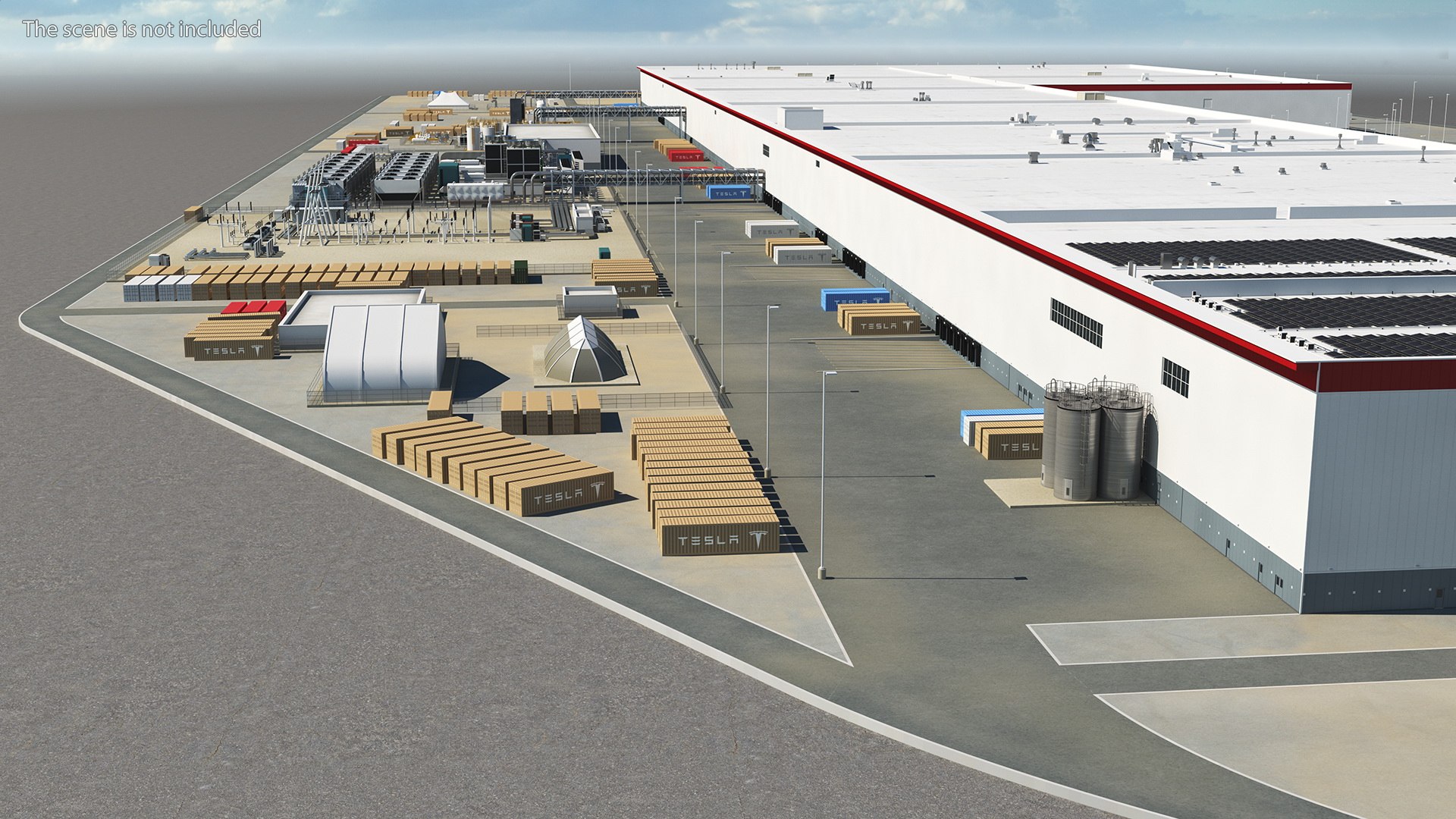 Tesla Factories Collection 3D model - TurboSquid 1755362